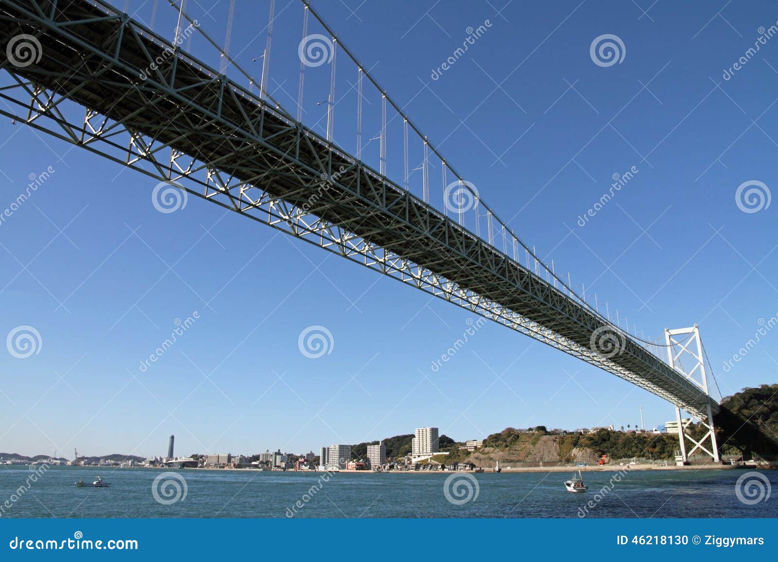 Kammon strait bridge stock photo. Image of road, kammon - 46218130