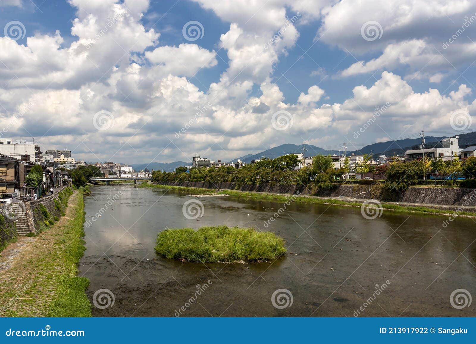 The Kamo River in Kyoto, Japan Stock Photo - Image of capital, water ...