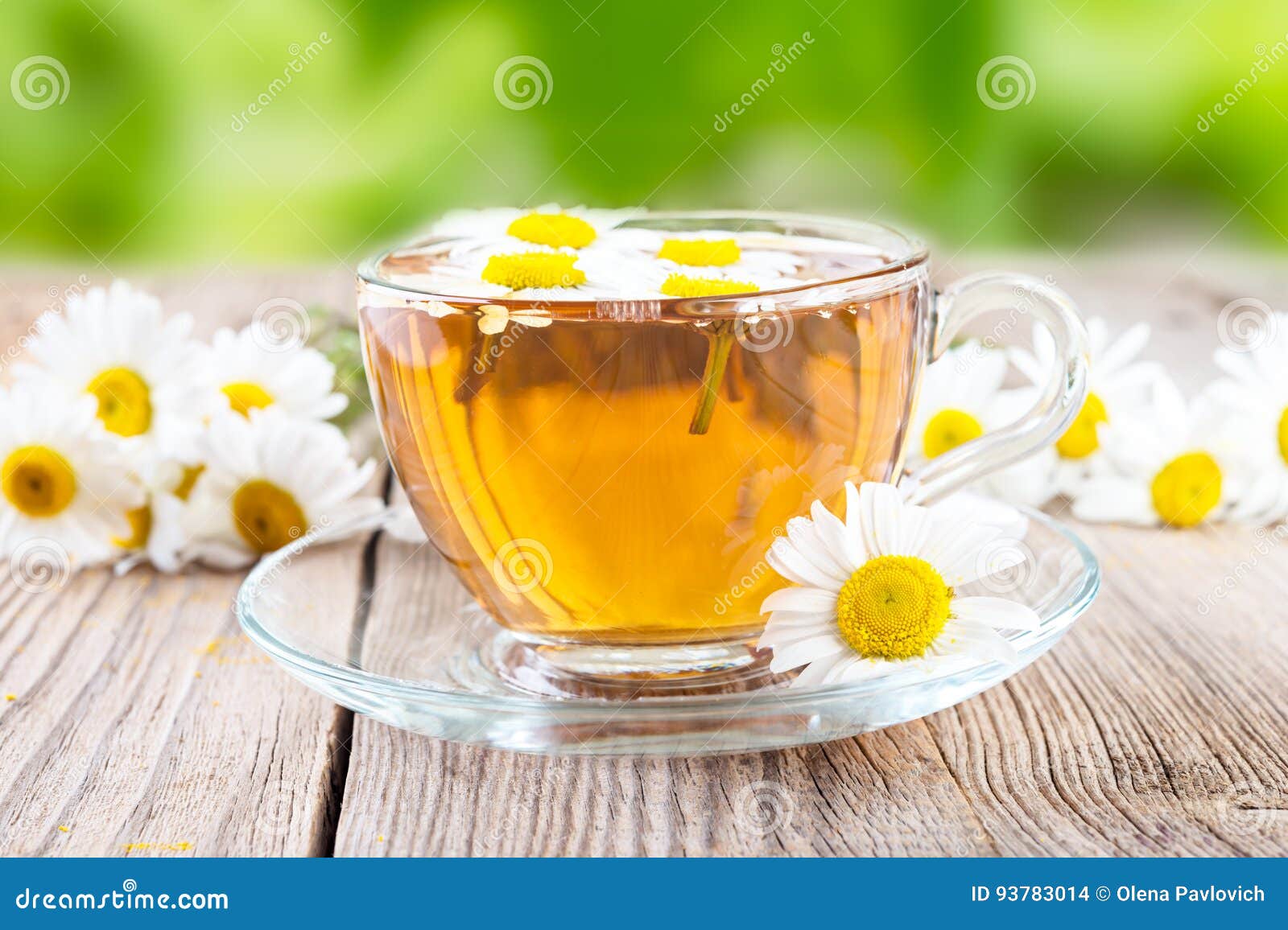 Kamomillte Och Kamomillblommor Arkivfoto - Bild av sommar, hälsa: 93783014