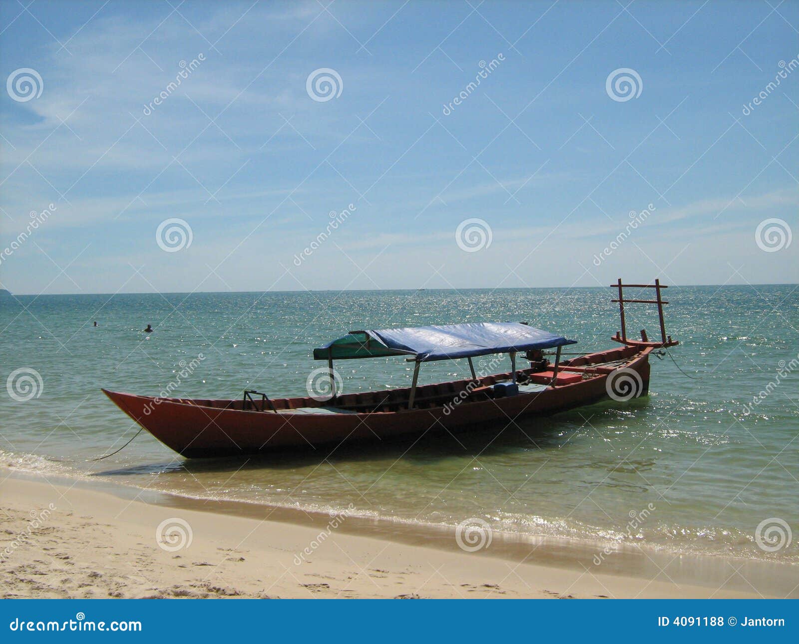 Kampong-Som-Strand stockfoto. Bild von küste, fischen - 4091188