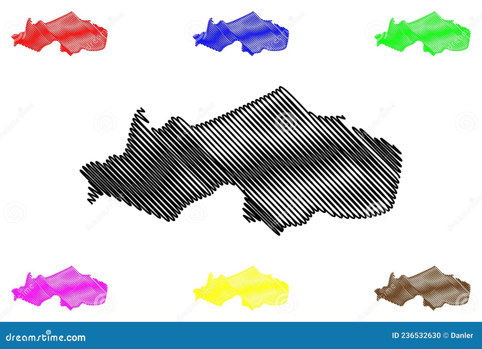 Kamrup District Assam State, Republic Of India Map Vector Illustration ...