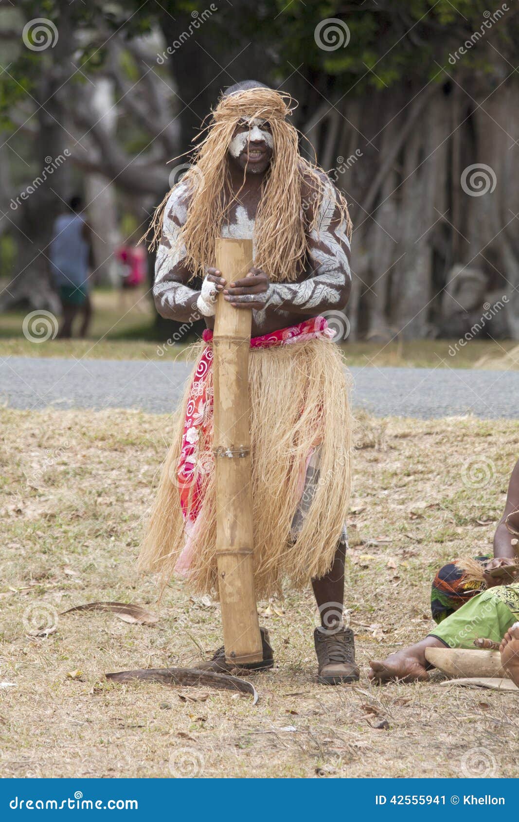 Kanak Med Musikinstrumentet Redaktionell Bild - Bild av melanesisk ...