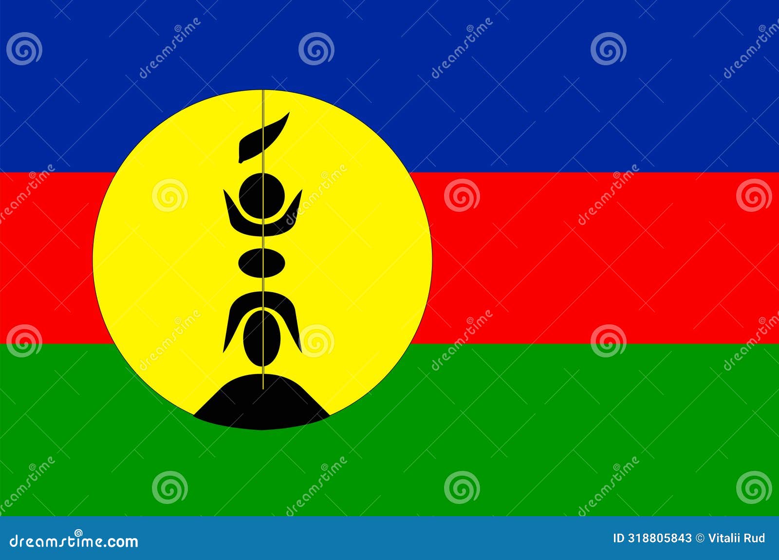 Kanaka flag stock illustration. Illustration of country - 318805843