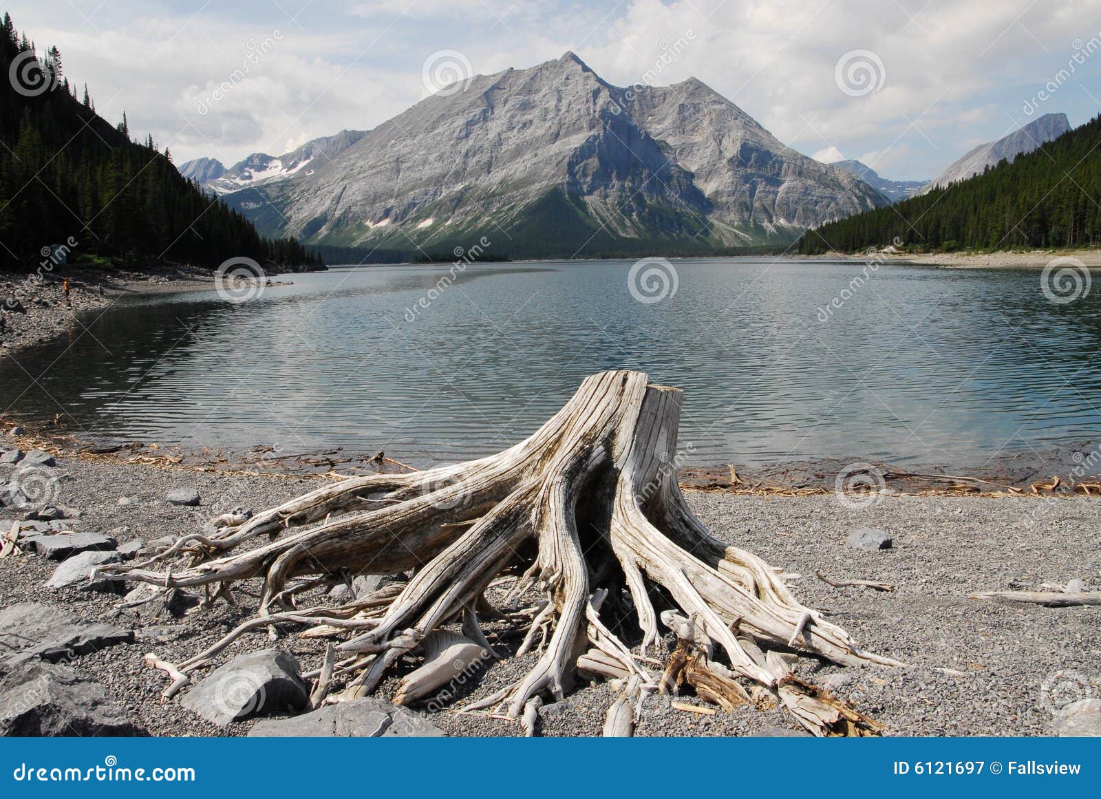 Kananaskis Lake and Mountains Stock Image - Image of crest, scenic: 6121697