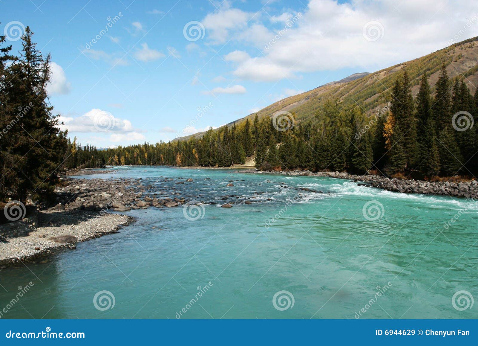 Kanas river stock image. Image of stone, kanas, bridge - 6944629
