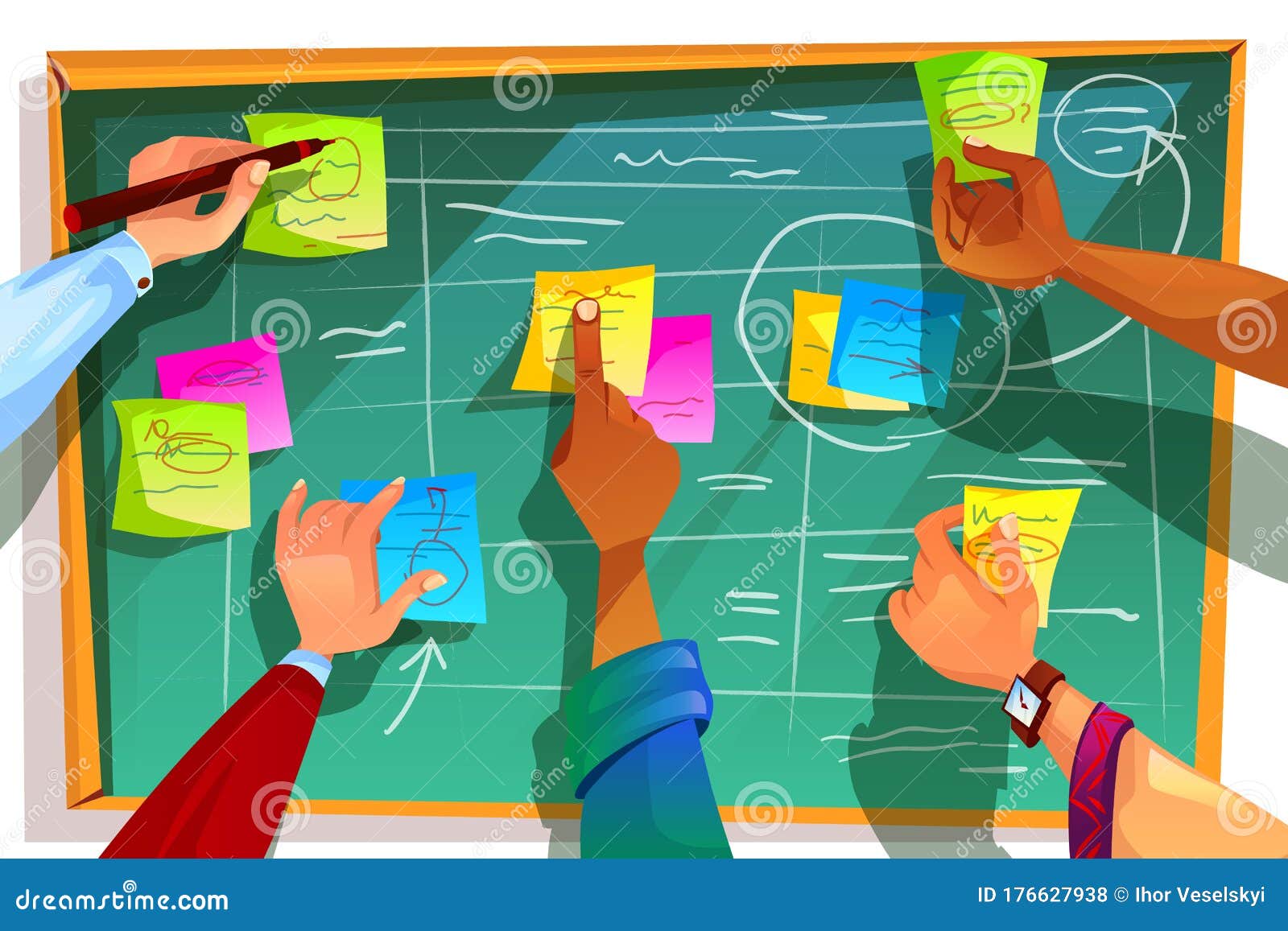 Kanban Board for Agile Scrum Vector Illustration Stock Vector ... Kanban Board for Agile Scrum Vector Illustration Stock Vector ...