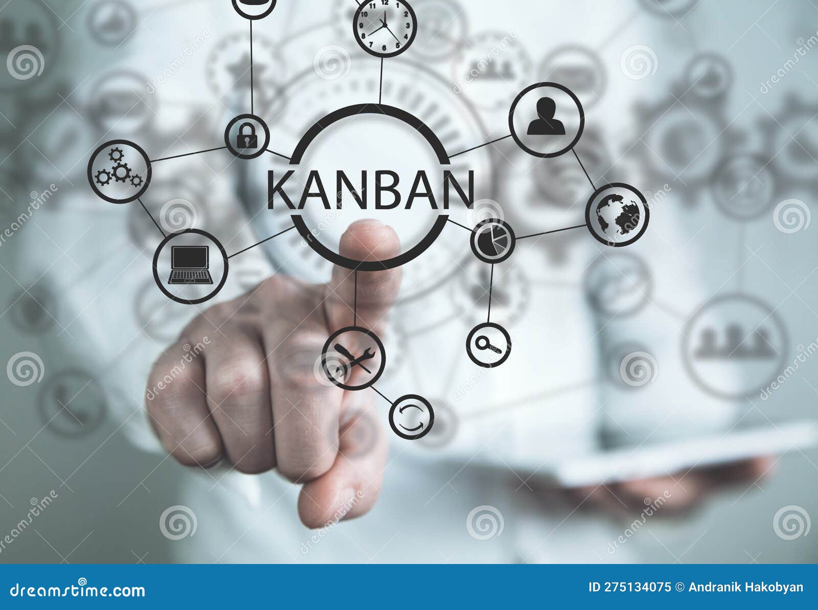 Kanban Management System. Business Concept Stock Image - Image of ...