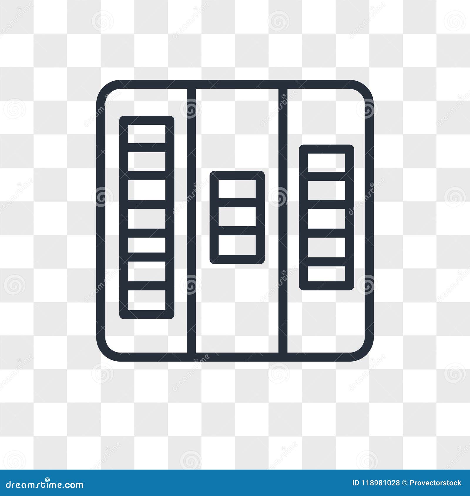Kanban Vector Icon Isolated on Transparent Background, Kanban Logo ...