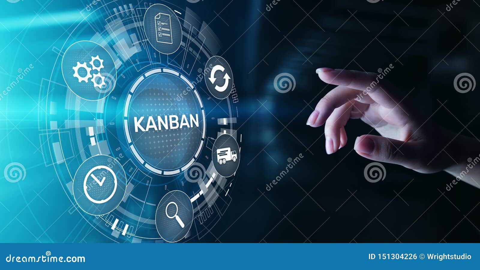 Kanban Work Flow Process Management System Concept on Virtual Screen ...