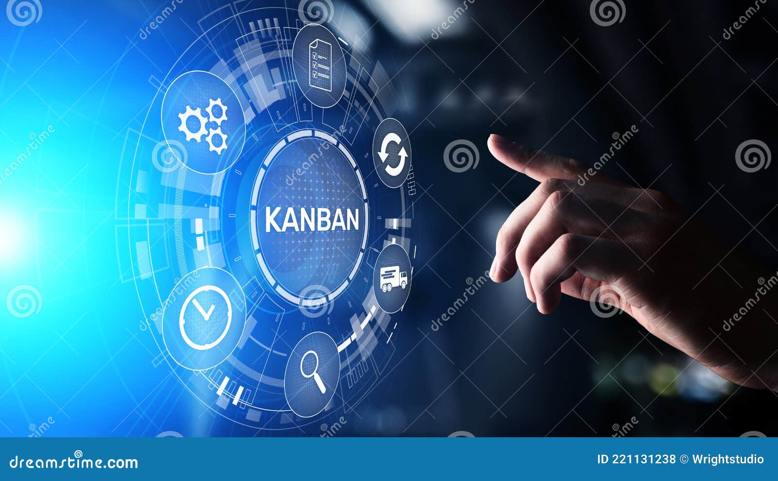 Kanban Work Flow Process Management System Concept on Virtual Screen ...