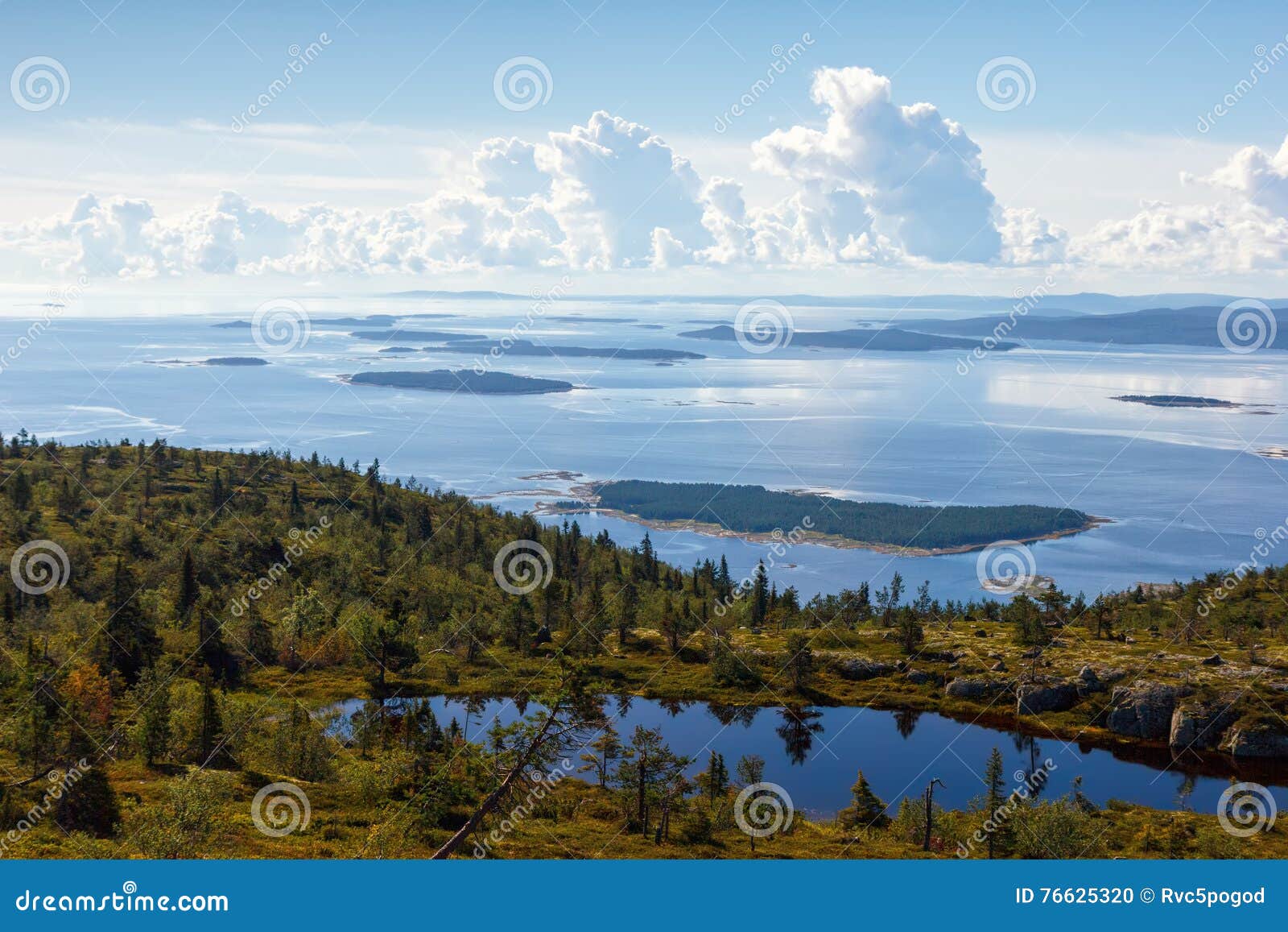 Kandalaksha Bay of the White Sea, Russia Stock Photo - Image of north ...