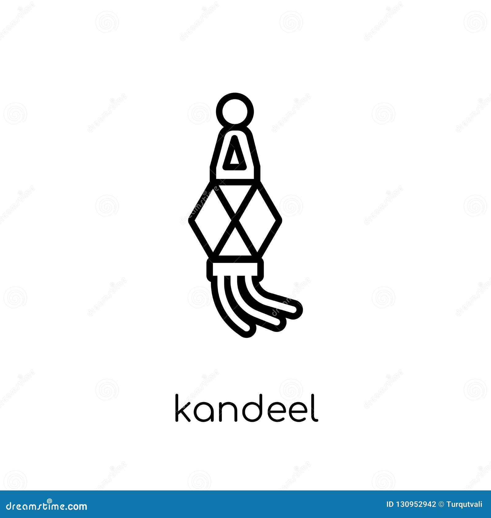 Kandeel Icon. Trendy Modern Flat Linear Vector Kandeel Icon on W Stock ...