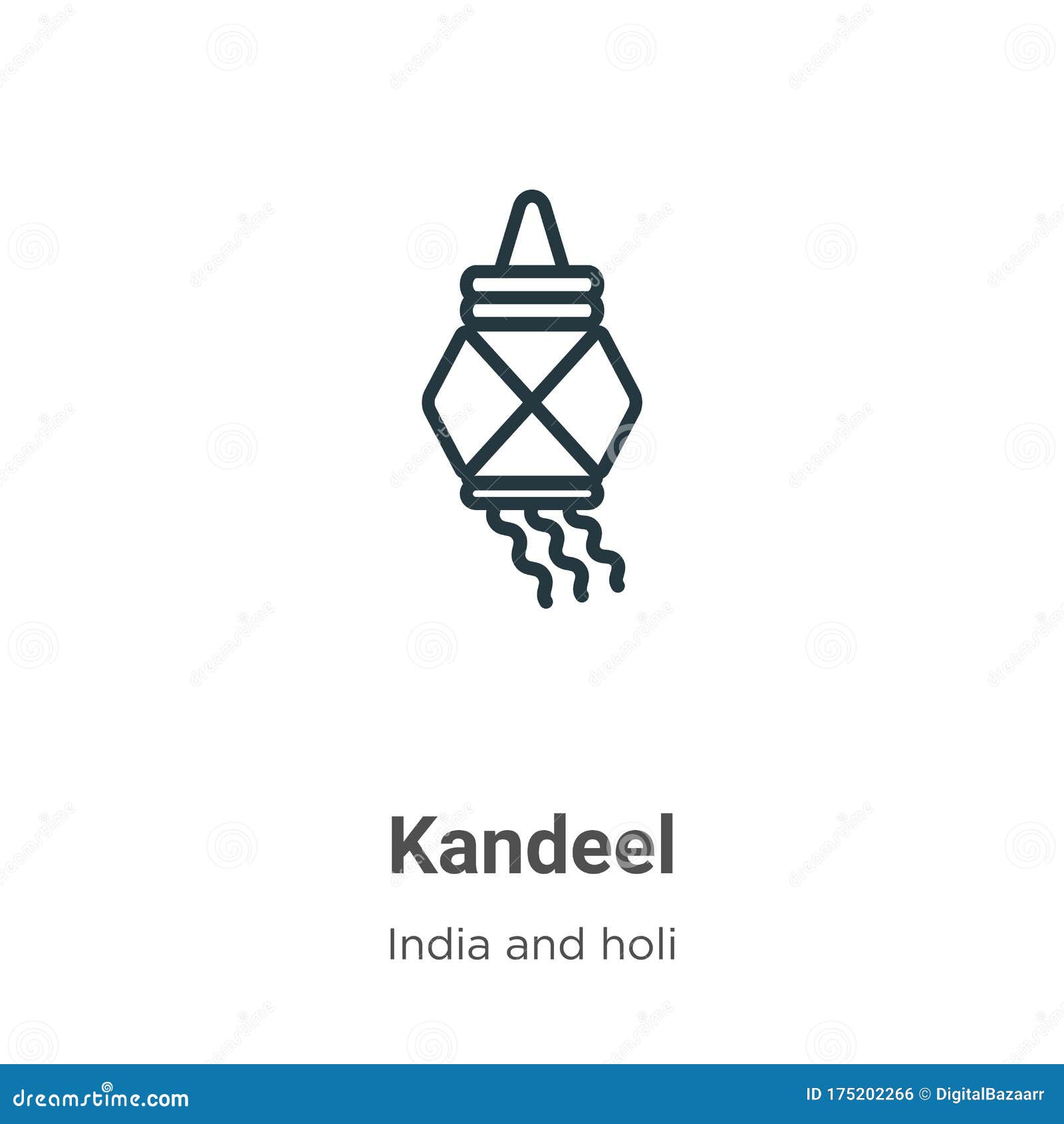 Kandeel Icon. Trendy Flat Vector Kandeel Icon On White Background From ...