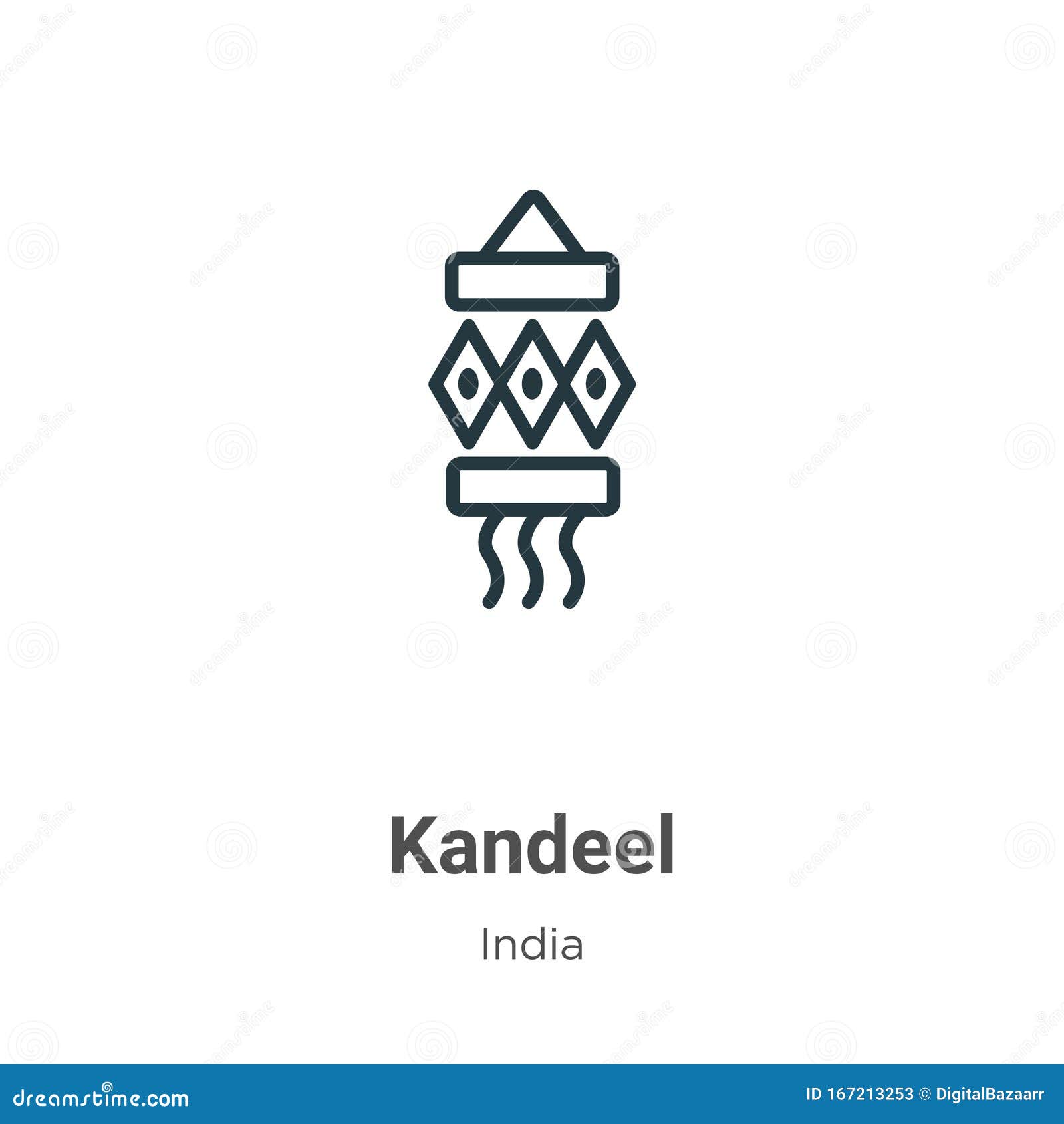 Kandeel Icon. Trendy Flat Vector Kandeel Icon On White Background From ...