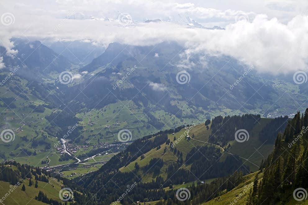 Kander valley stock photo. Image of landscape, cableway - 29072564