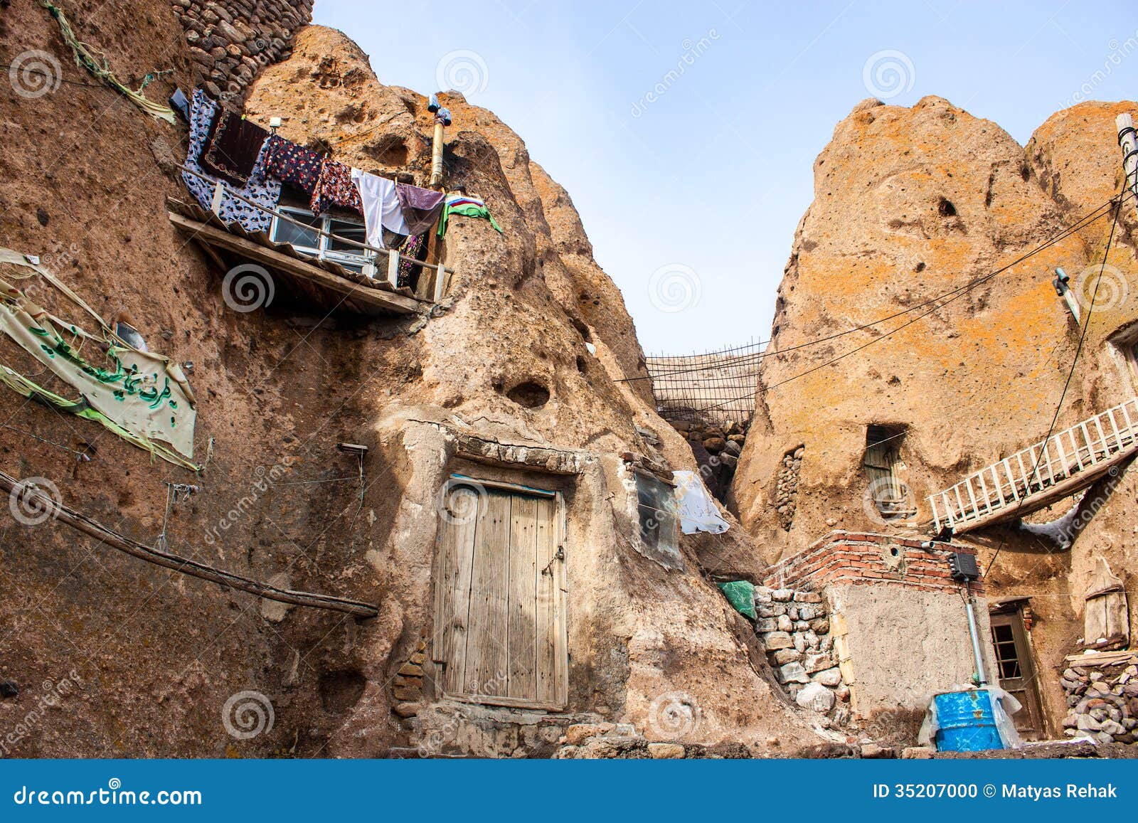 Kandovan in Iran stock photo. Image of cave, natural - 35207000