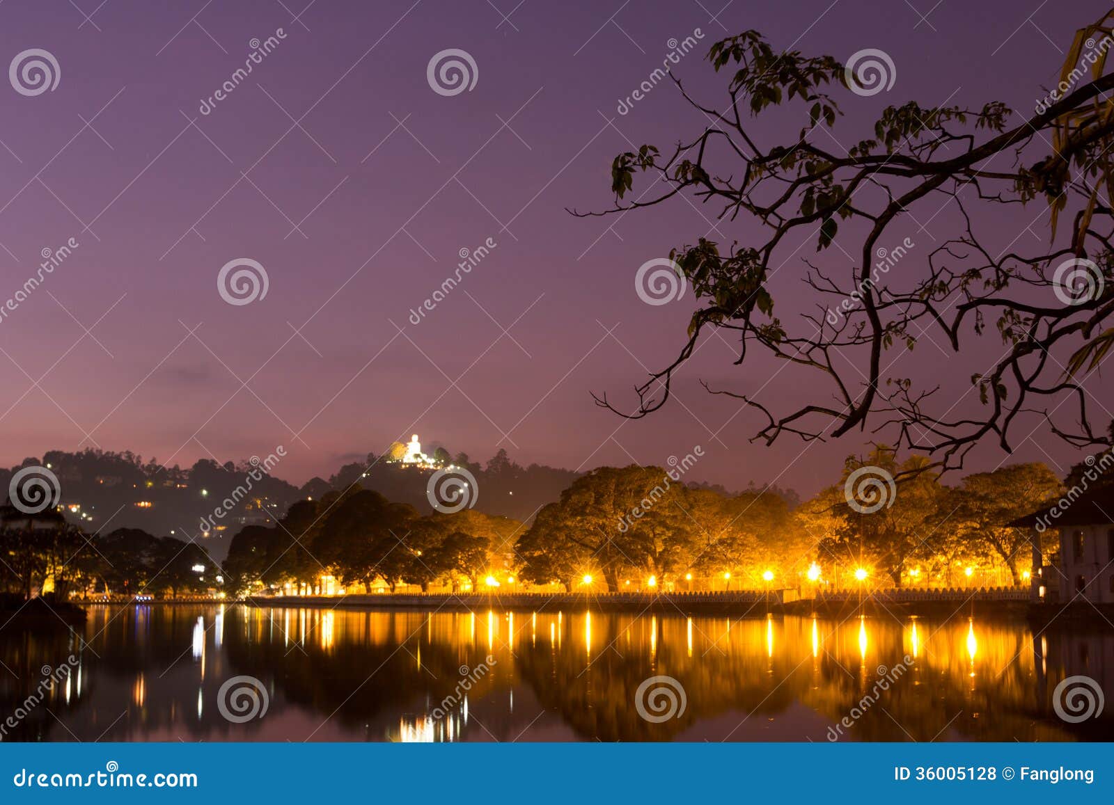 Kandy lake stock photo. Image of building, architecture - 36005128