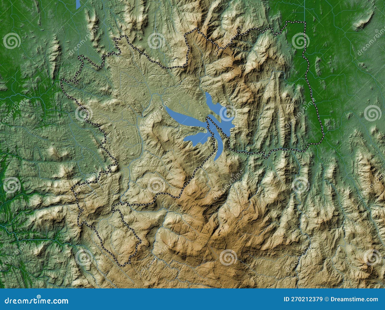 Kandy, Sri Lanka. Physical. No Legend Stock Illustration - Illustration ...