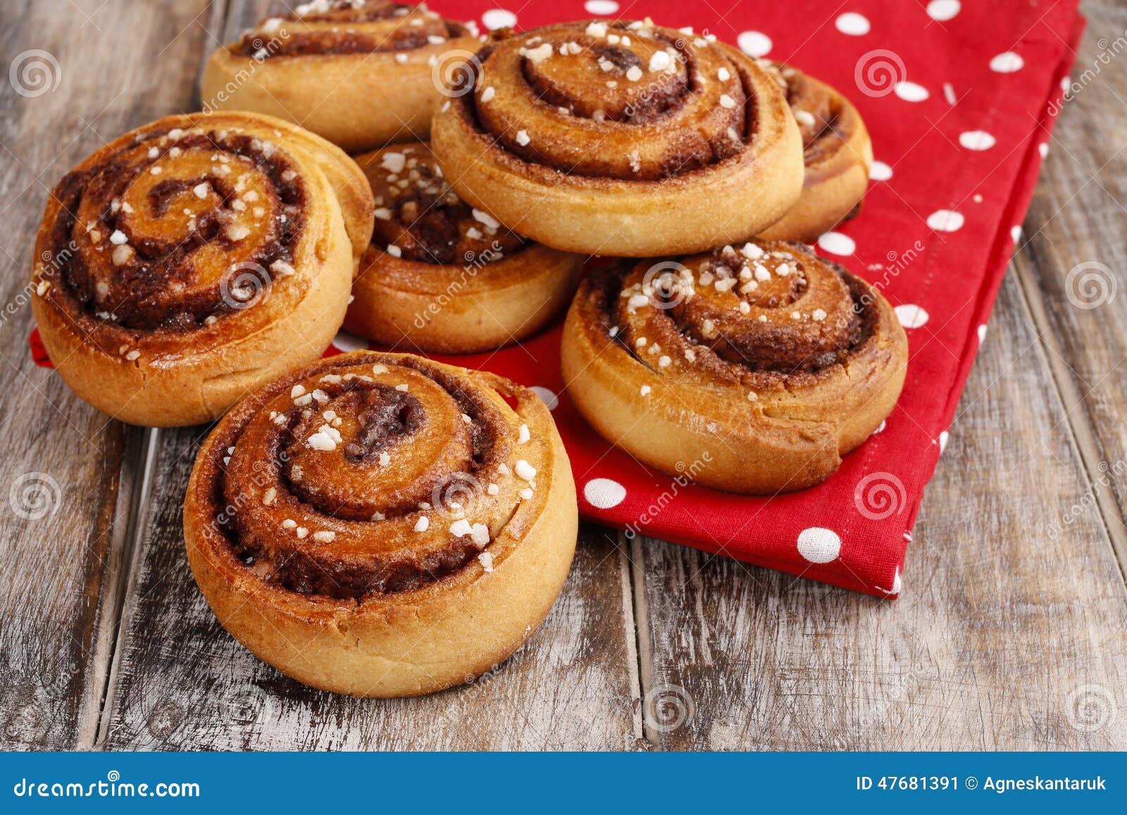 Kanelbulle - Swedish Cinnamon Rolls Stock Image - Image of fresh ...