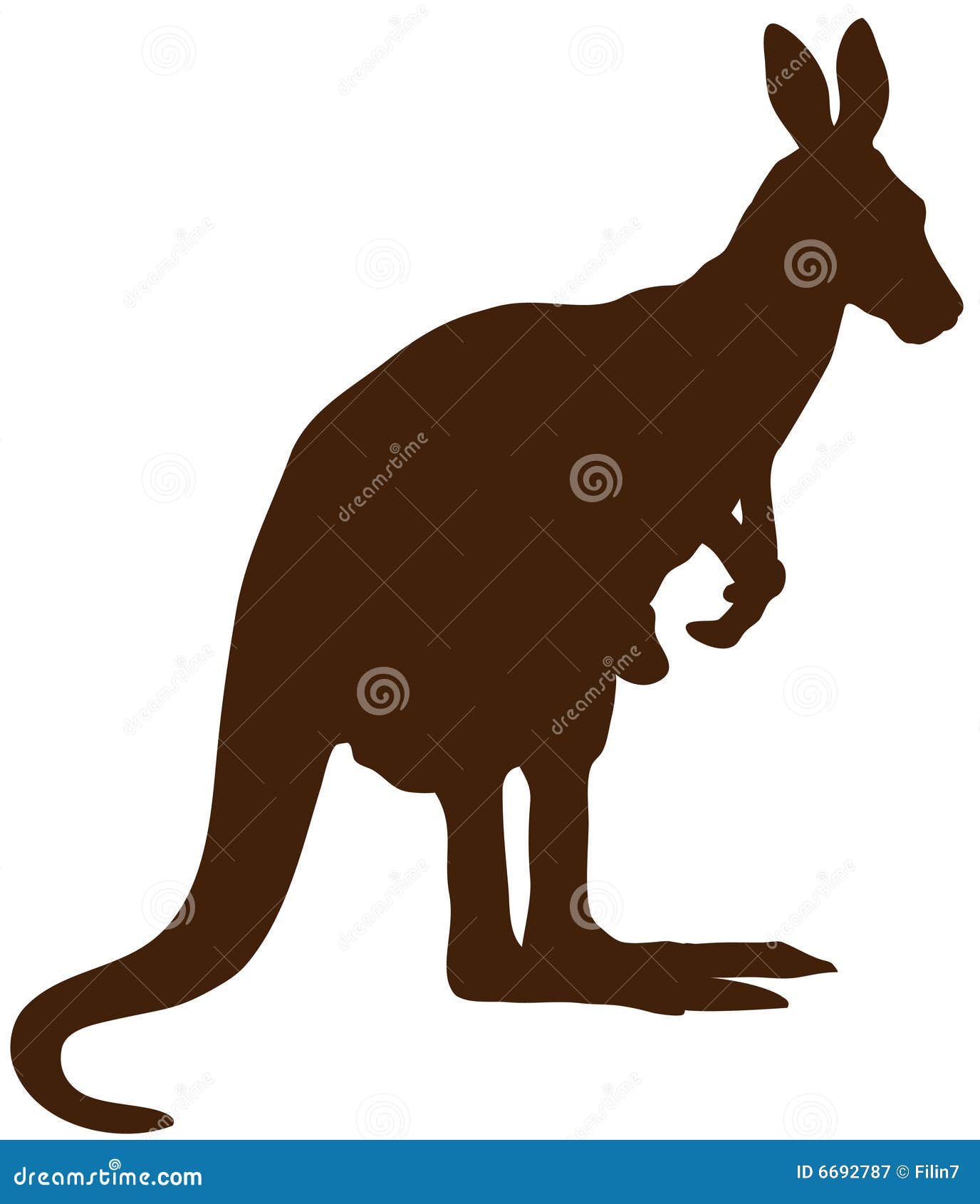Kangaroo stock vector. Illustration of kangaroo, australia - 6692787