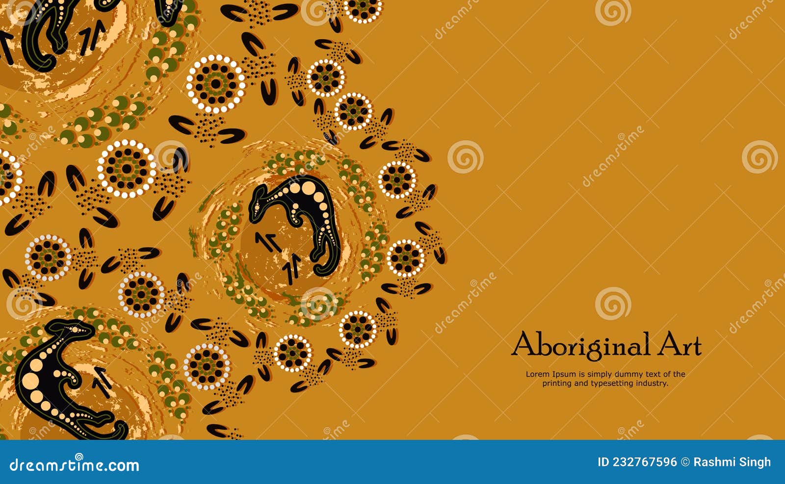 Kangaroo-aboriginal Art Cartoon Vector | CartoonDealer.com #6884213