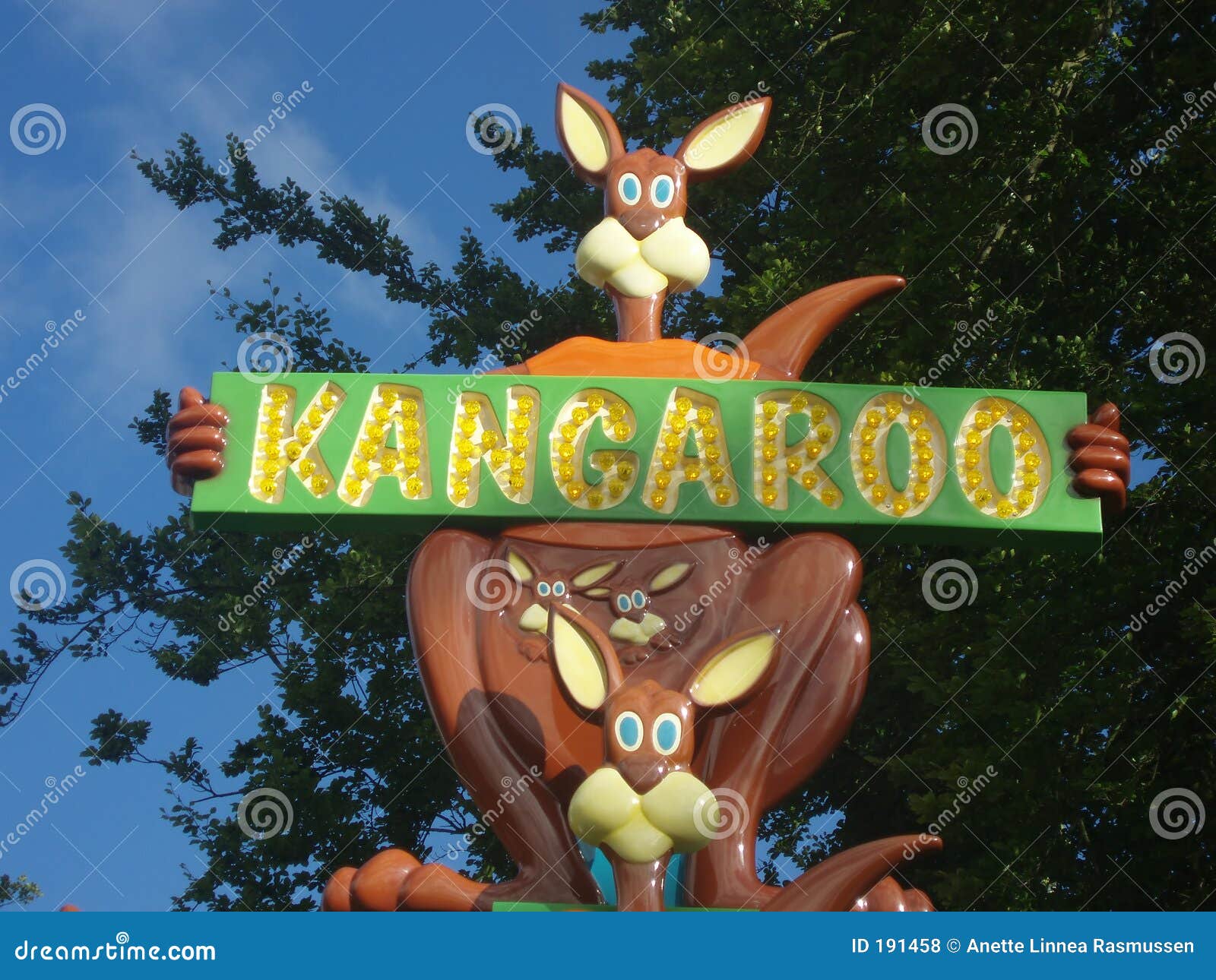 Kangaroo Advertisement In Fun Park Royalty-Free Stock Image ...
