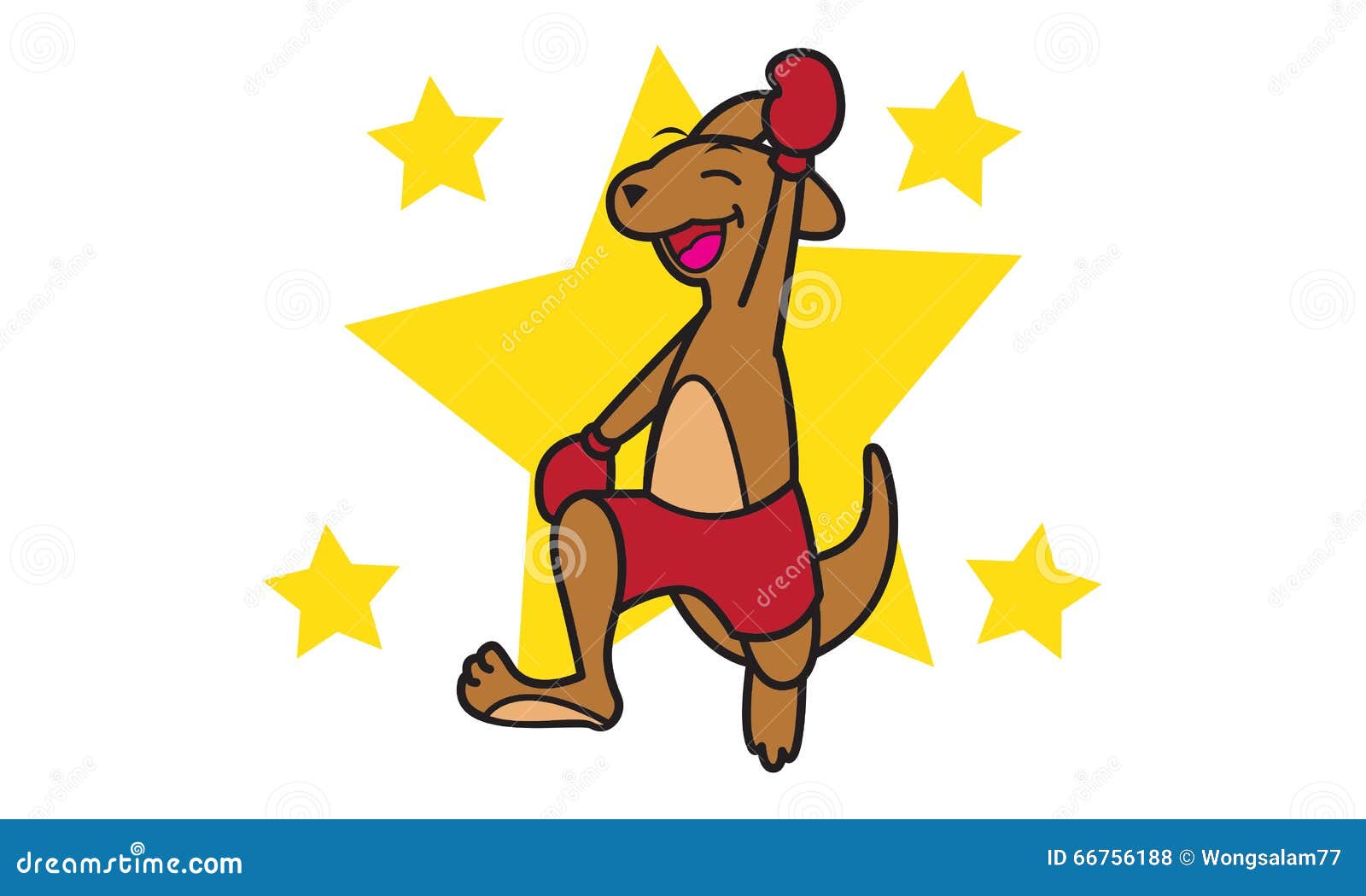 Kangaroo Boxing Cartoon | CartoonDealer.com #27650563