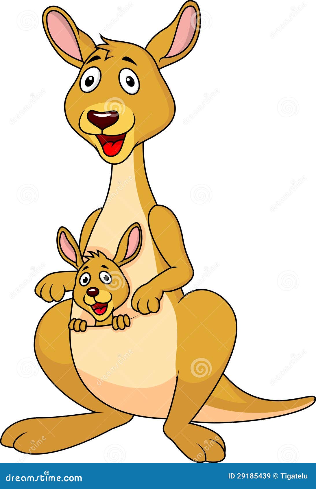 Kangaroo Cartoon Royalty Free Stock Images - Image: 29185439