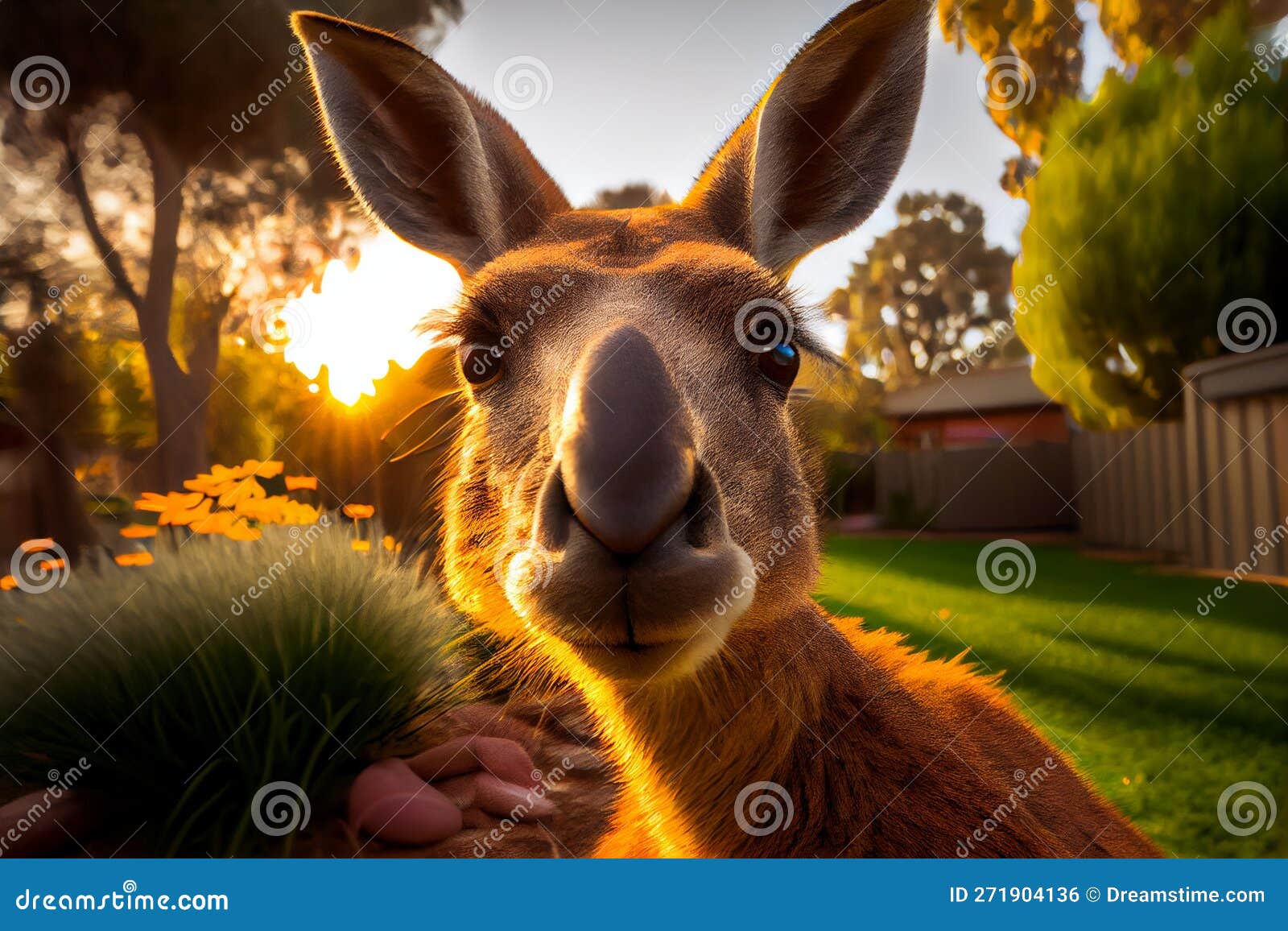 Kangaroo Close Up Taking a Selfie. AI Generated Stock Illustration ...