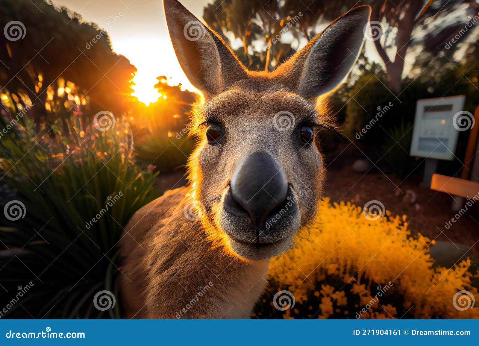Kangaroo Close Up Taking a Selfie. AI Generated Stock Illustration ...