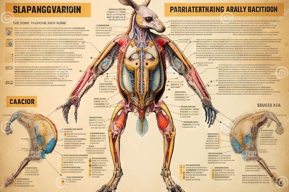 Kangaroo Cyborg Dierlijk Gedetailleerd Infografisch , Volledig ... Kangaroo Cyborg Dierlijk Gedetailleerd Infografisch , Volledig ...