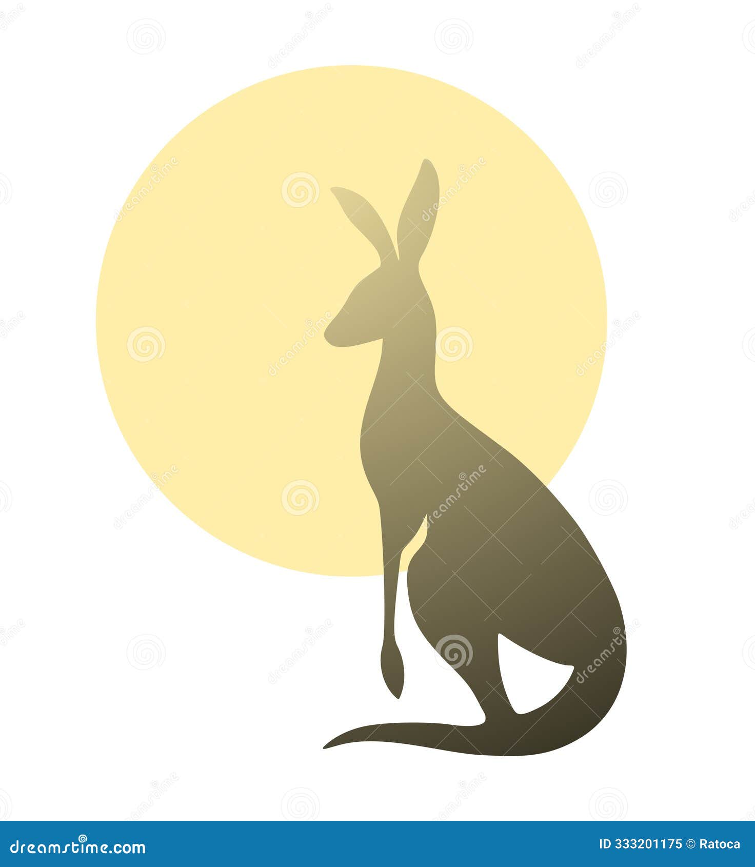 How To Draw Kangaroo, Step By Step Lesson For Kids Cartoon Vector ...