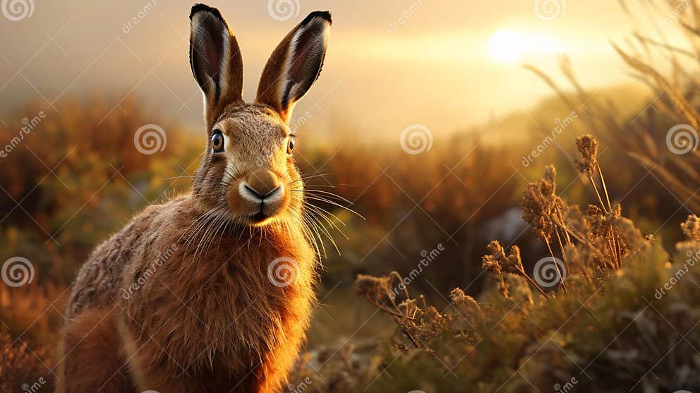 Kangaroo in the Grass Hare in the Grass Rabbit in the Grass Stock ...