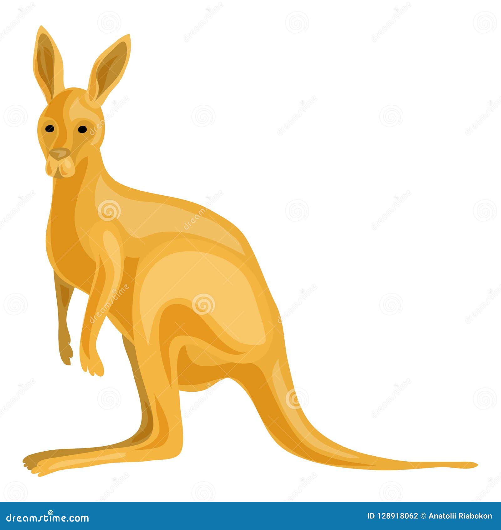 Kangaroo Icon, Cartoon Style Stock Vector - Illustration of caricature ...