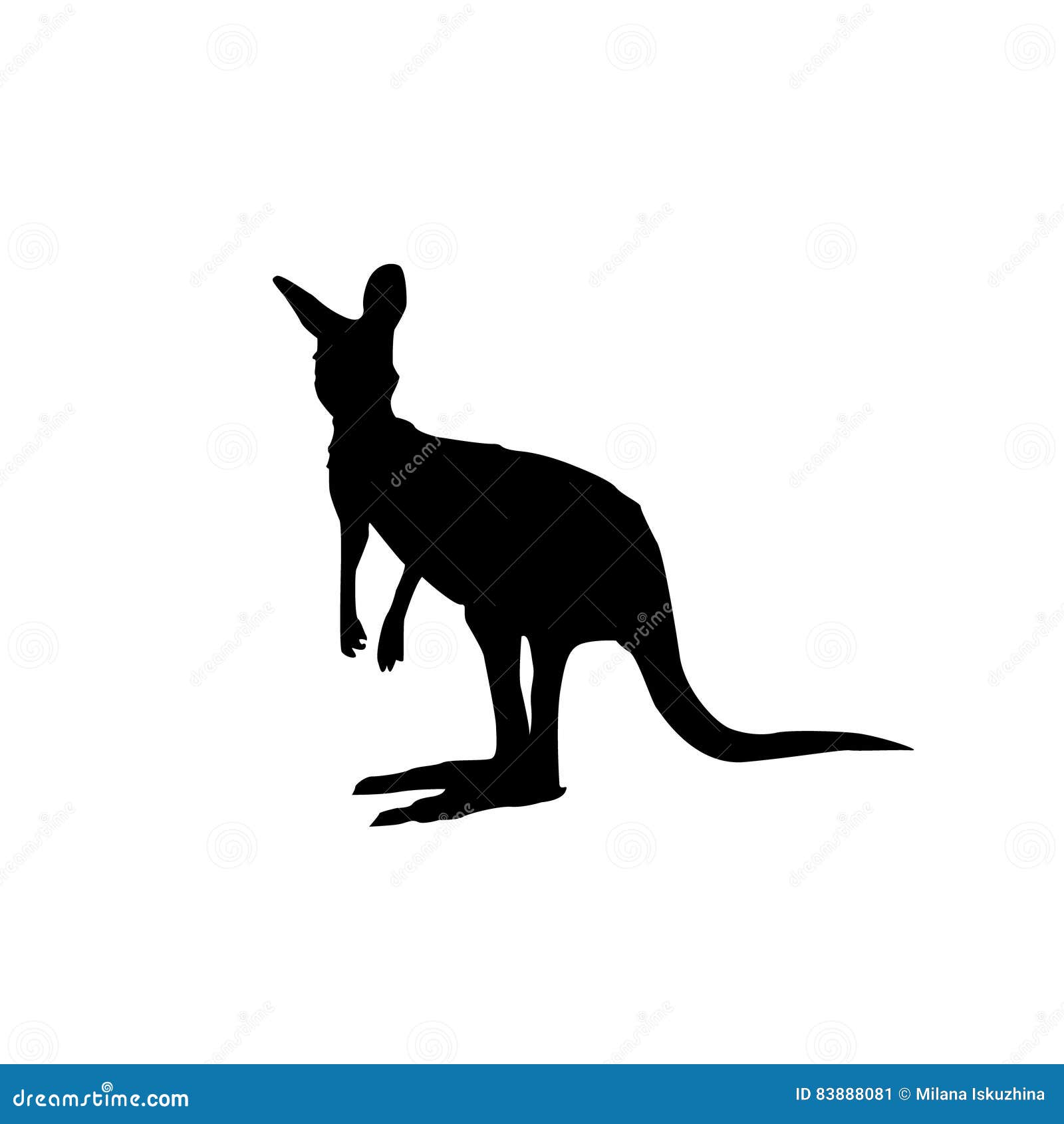Kangaroo Icon Illustration Vector Sign Symbol Stock Vector ...