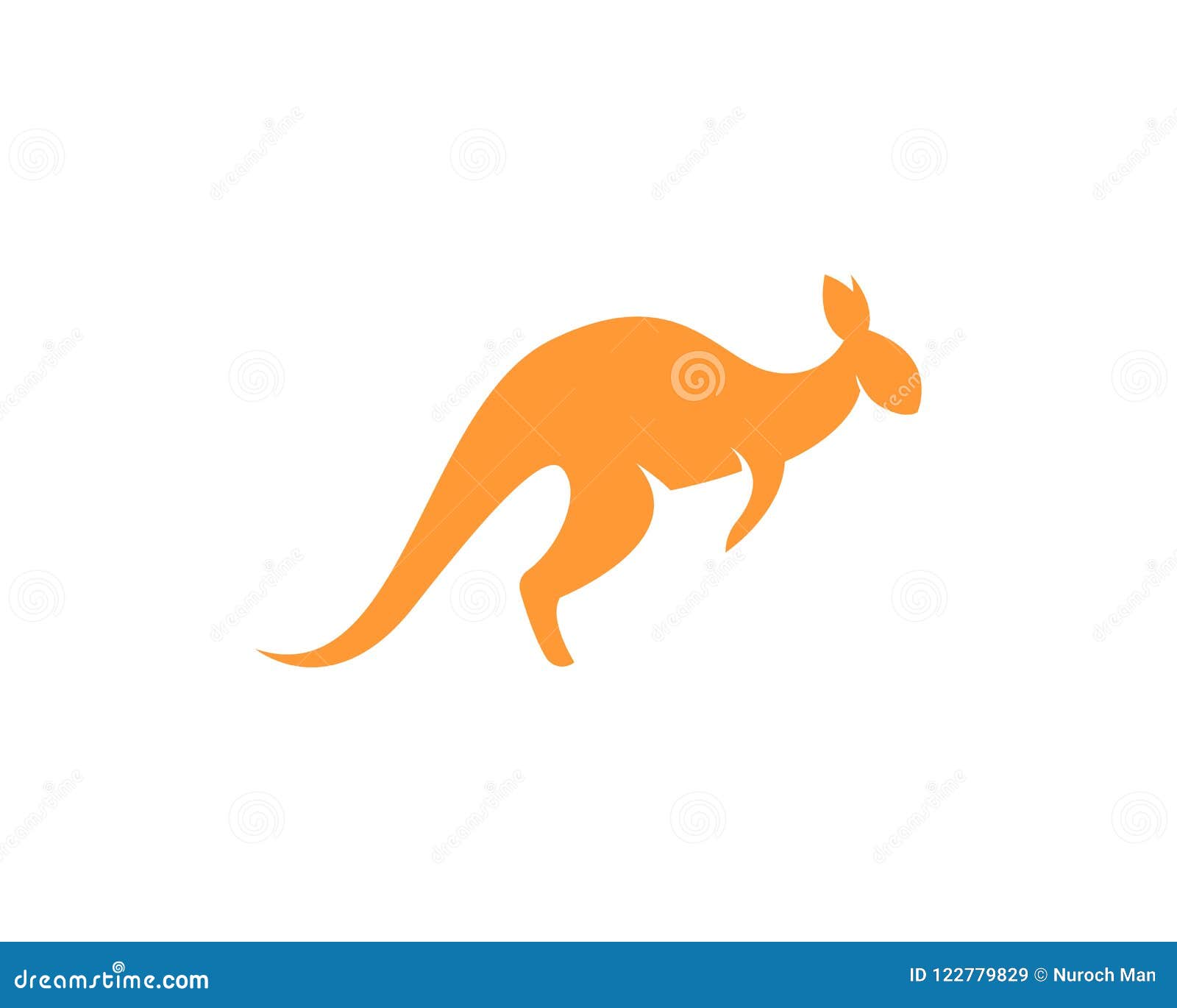 Kangaroo Icon Logo Design Vector Illustration Stock Vector ...
