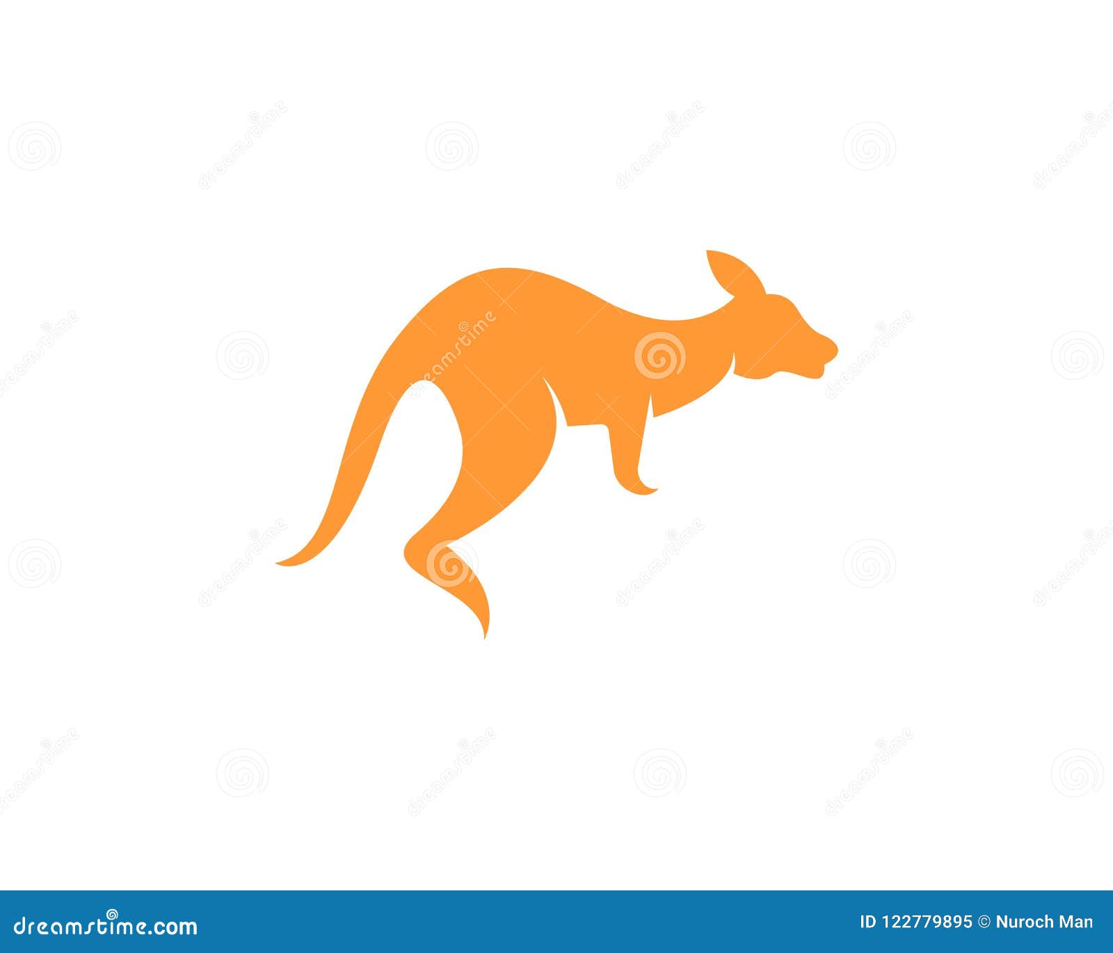 Kangaroo Icon Logo Design Vector Illustration Stock Vector ...