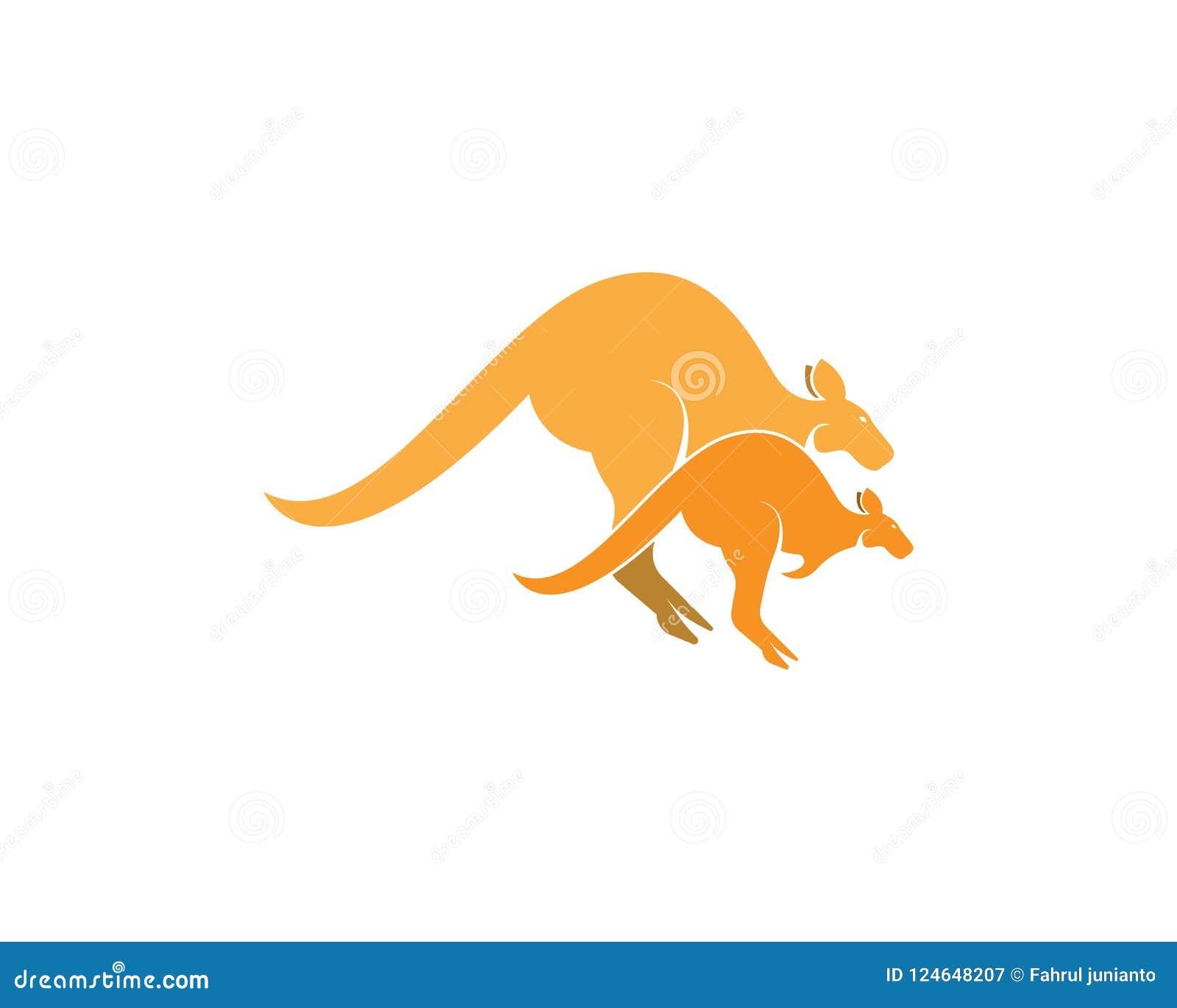 Kangaroo Icon Logo Design Vector Illustration Stock Vector ...