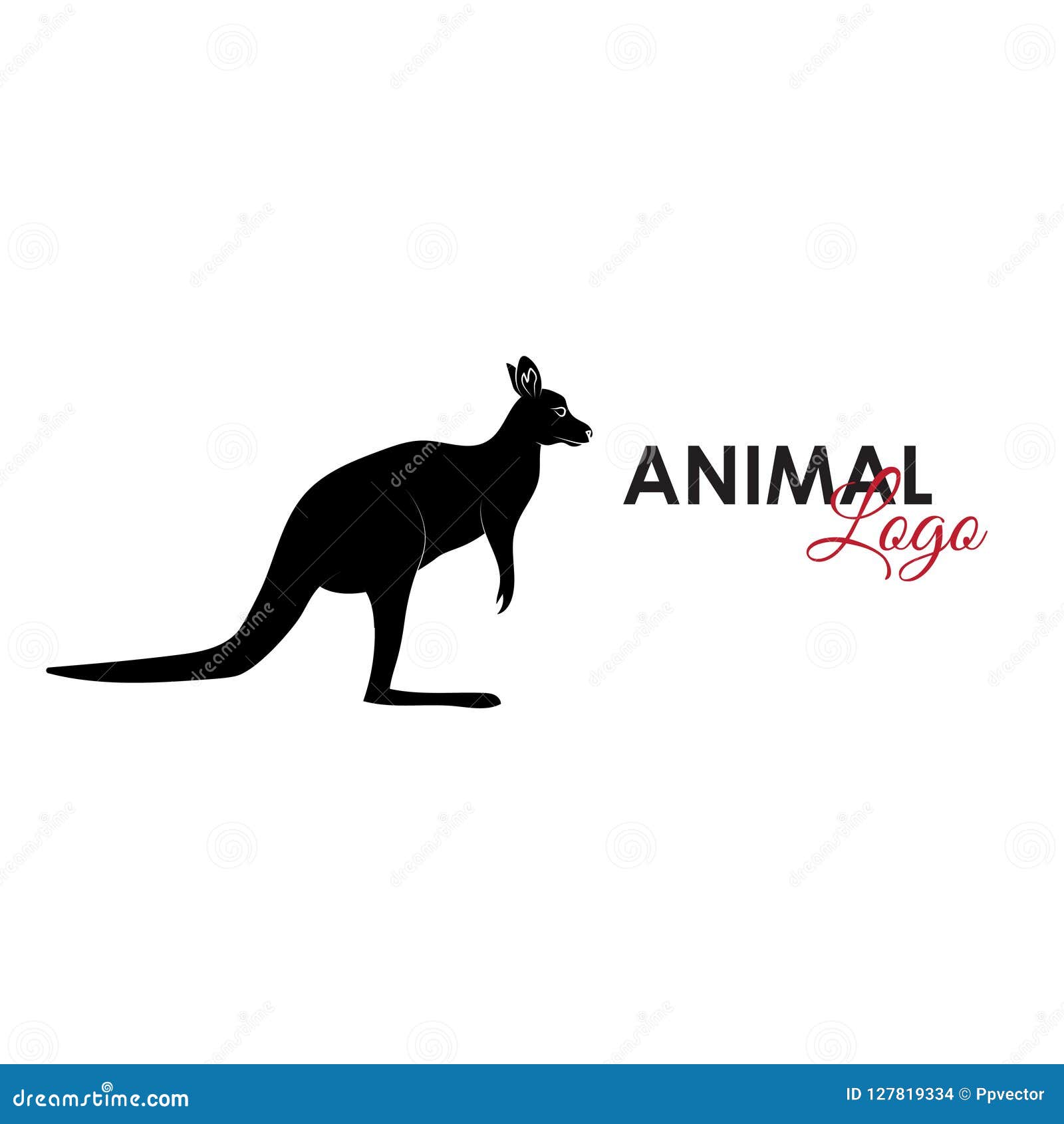 Kangaroo Icon Logo Symbol Vector Stock Vector - Illustration of reserve ...