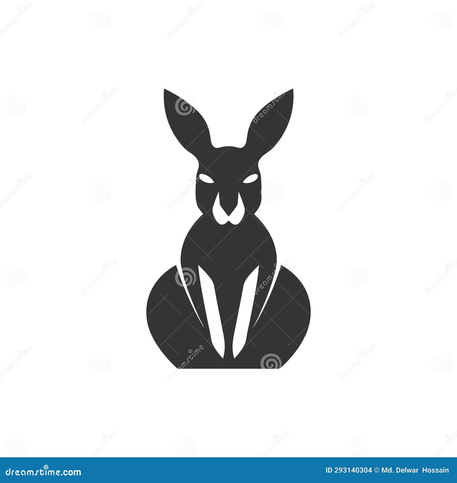 Kangaroo icon stock vector. Illustration of font, icon - 293140304