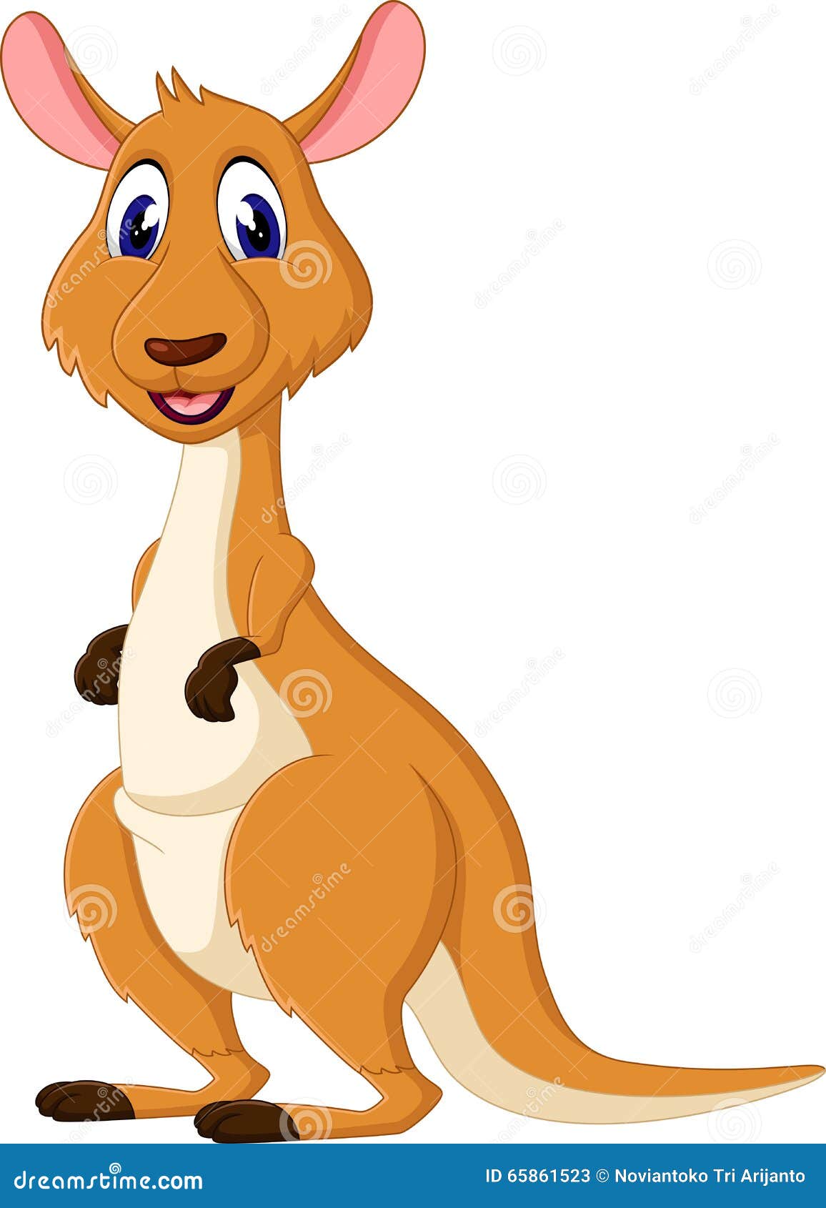 Kangaroo stock vector. Illustration of love, gesturing - 65861523