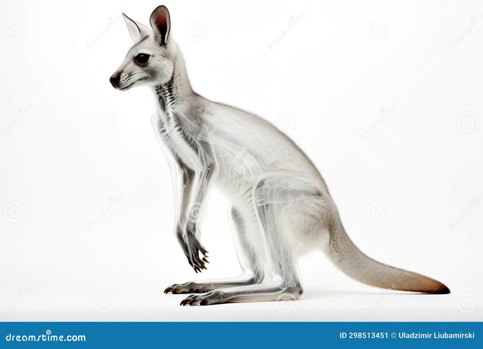 Kangaroo Isolated on White Background. Generated by Artificial ...
