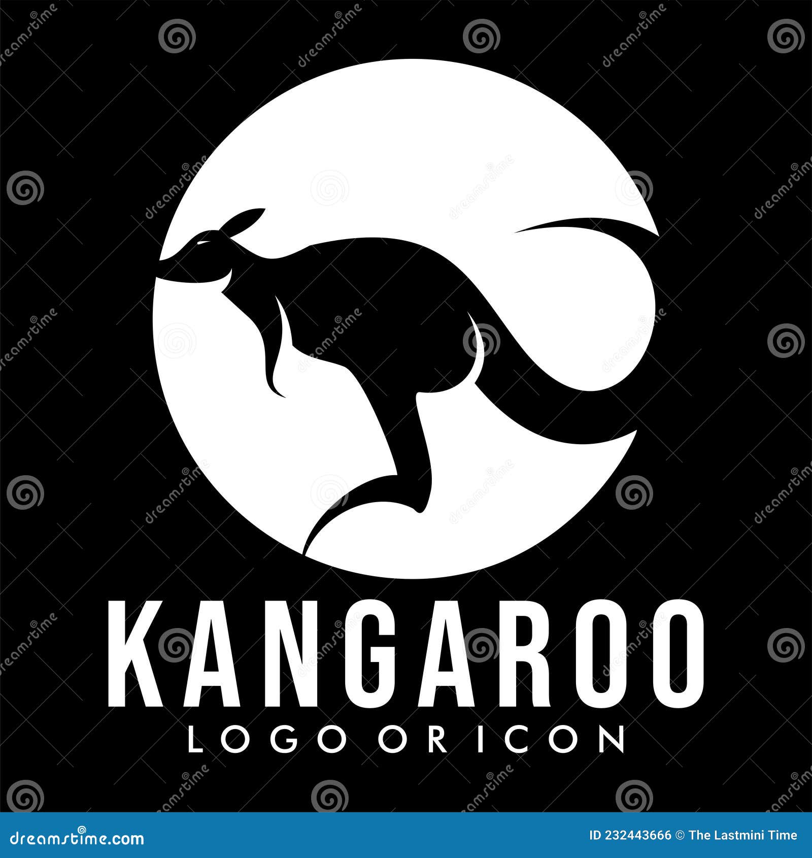 KANGAROO LOGO ICON DESIGN stock vector. Illustration of wild - 232443666