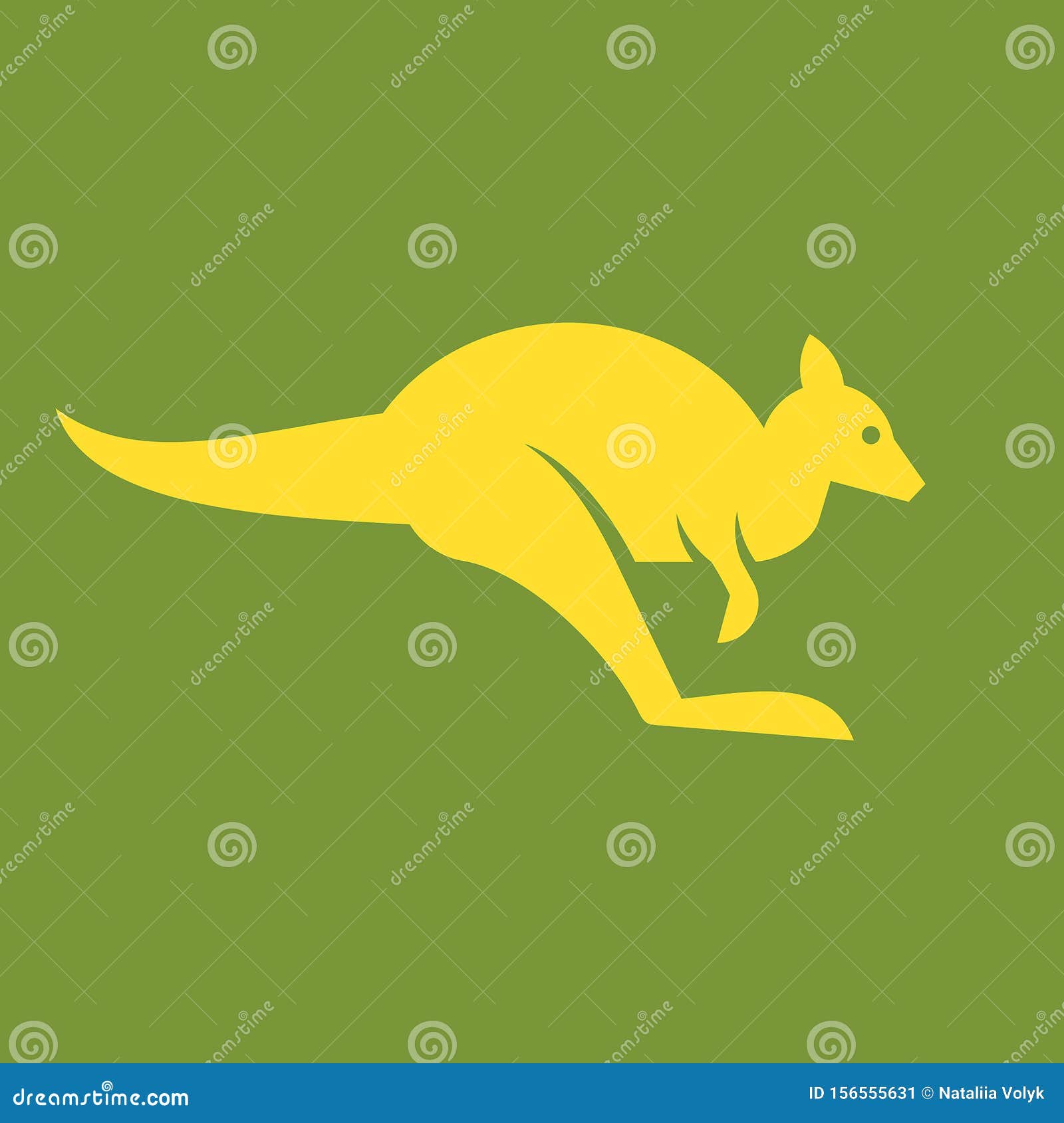 Kangaroo logo stock vector. Illustration of concept - 156555631