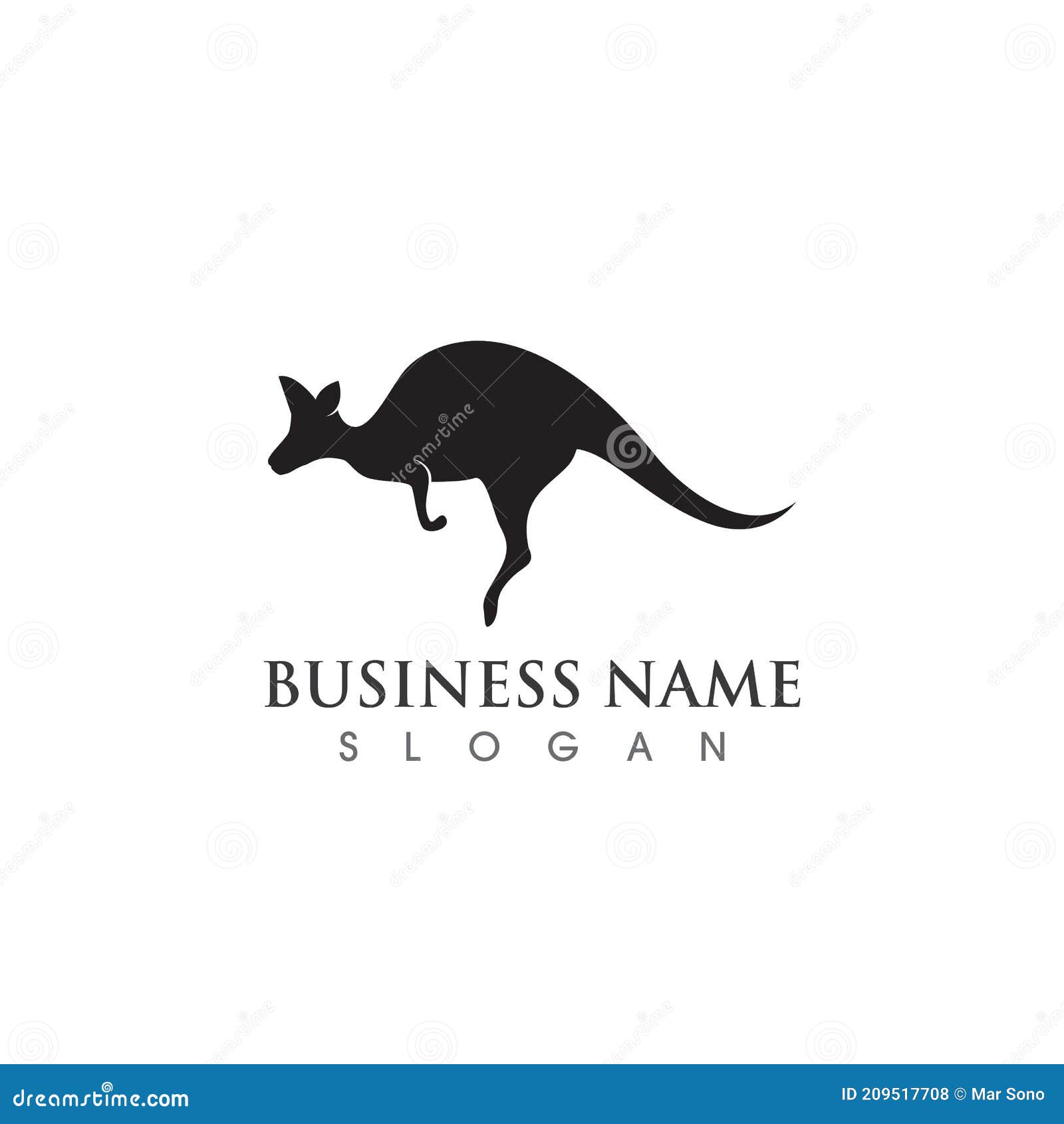 Kangaroo Logo and Symbol Vector Image Stock Vector - Illustration of ...