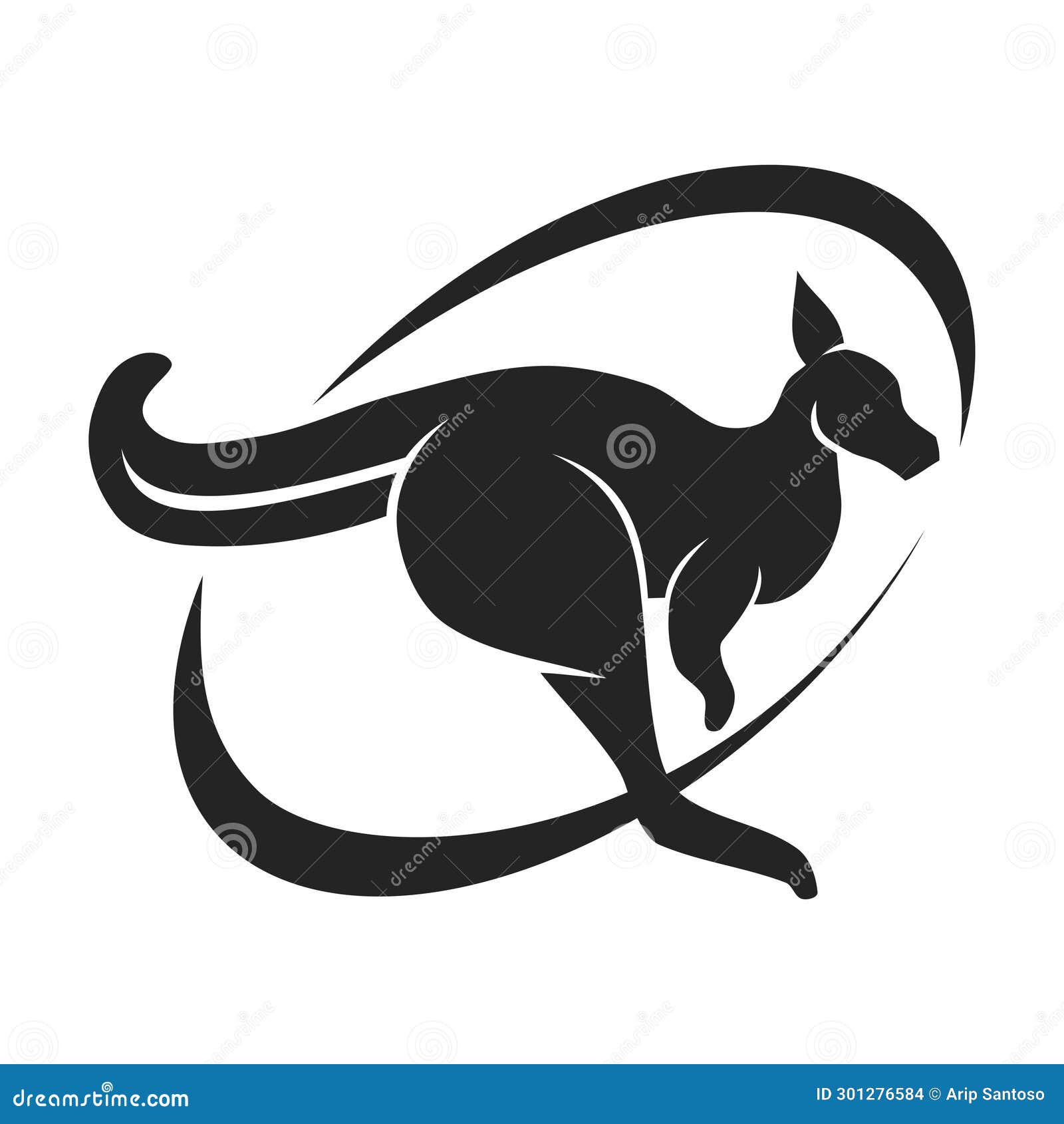 Kangaroo Logo Template Isolated. Brand Identity. Icon Abstract Vector ...