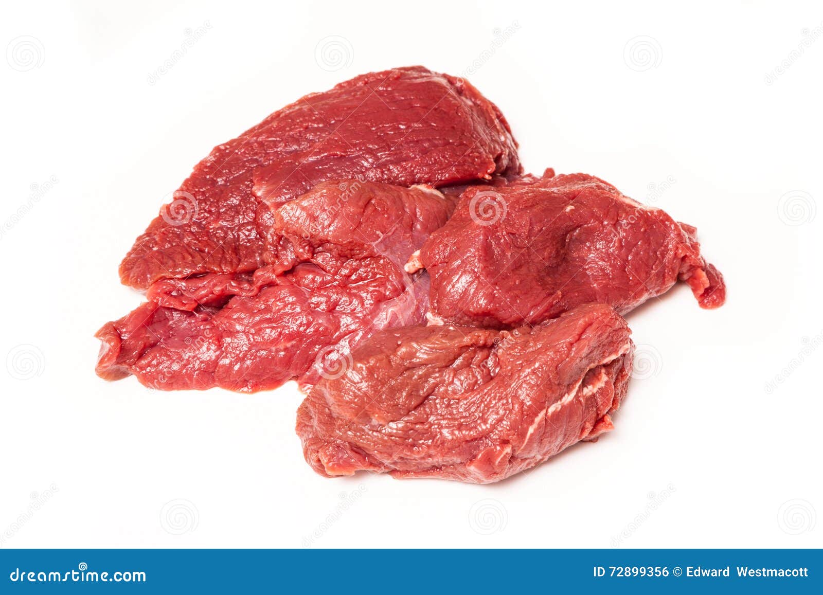 Kangaroo Meat Isolated on a White Studio Background. Stock Photo ...