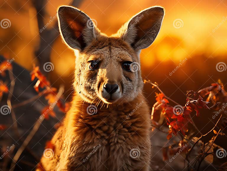 Kangaroo stock illustration. Illustration of australia - 296424445