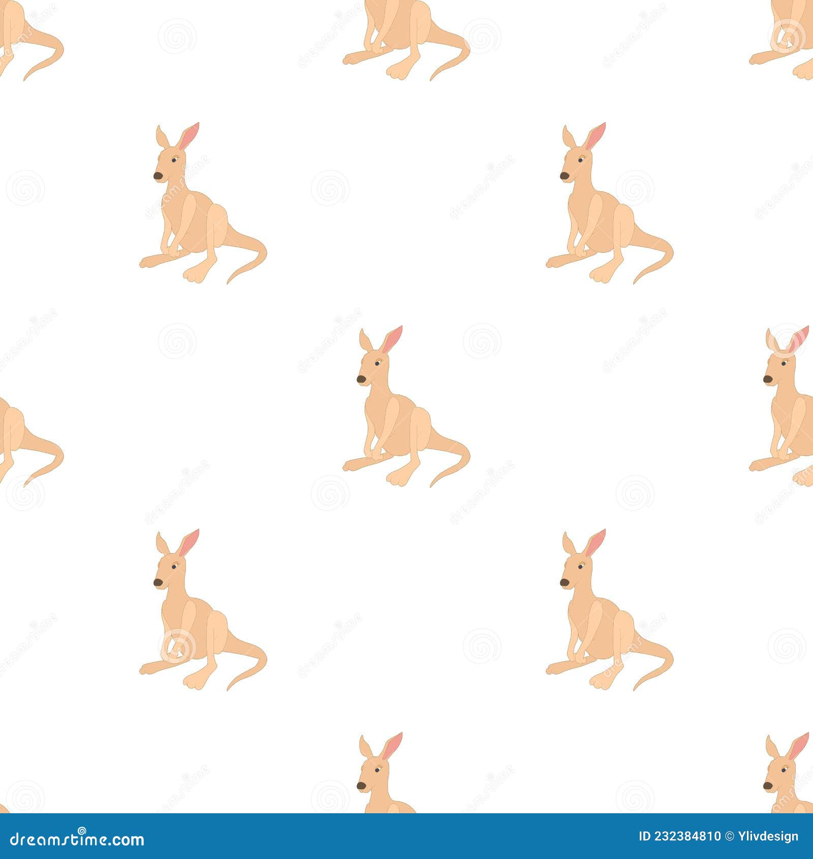 Kangaroo Pattern Seamless Vector Stock Vector - Illustration of site ...