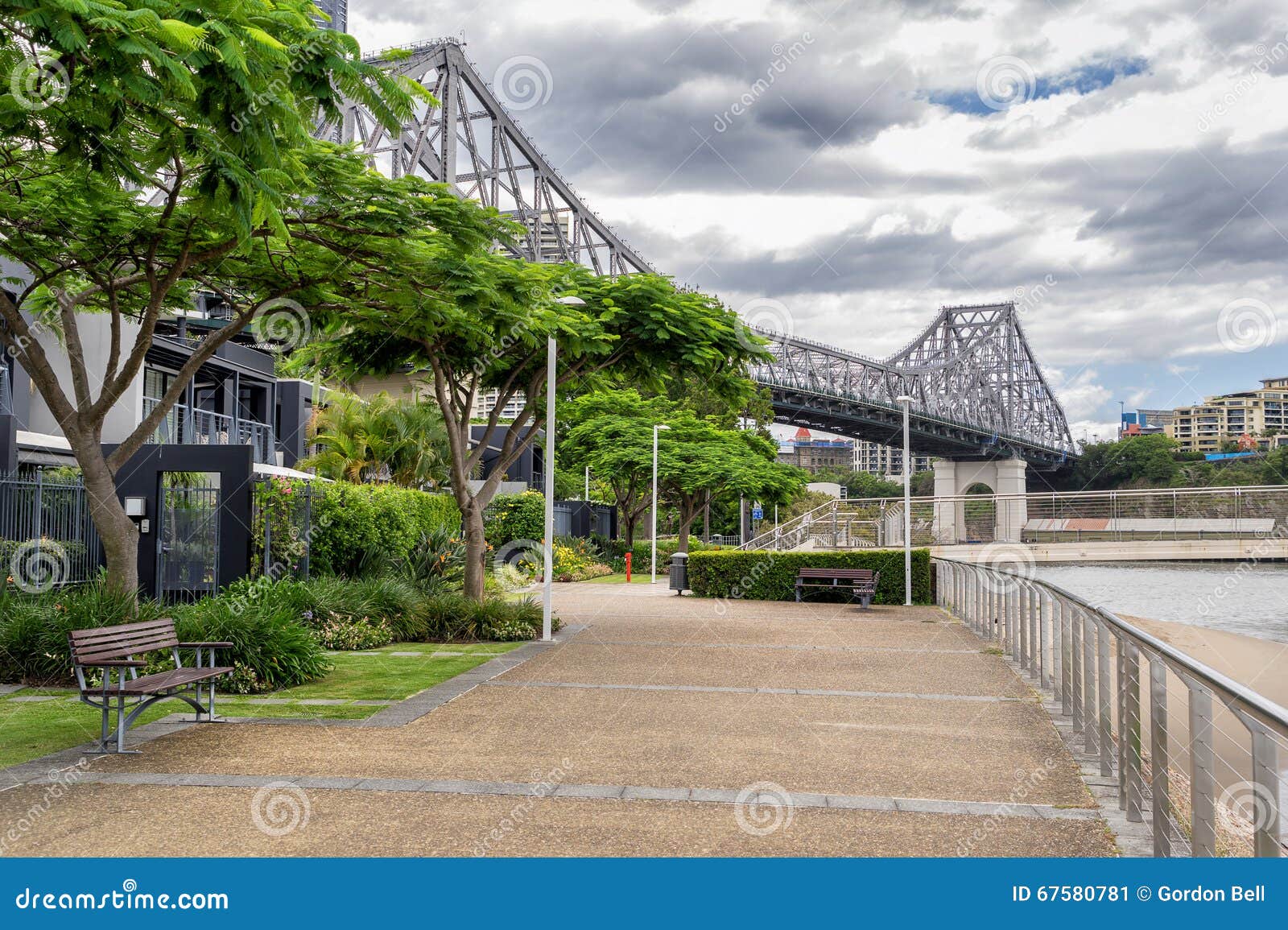 Kangaroo Point in Brisbane stock image. Image of house - 67580781